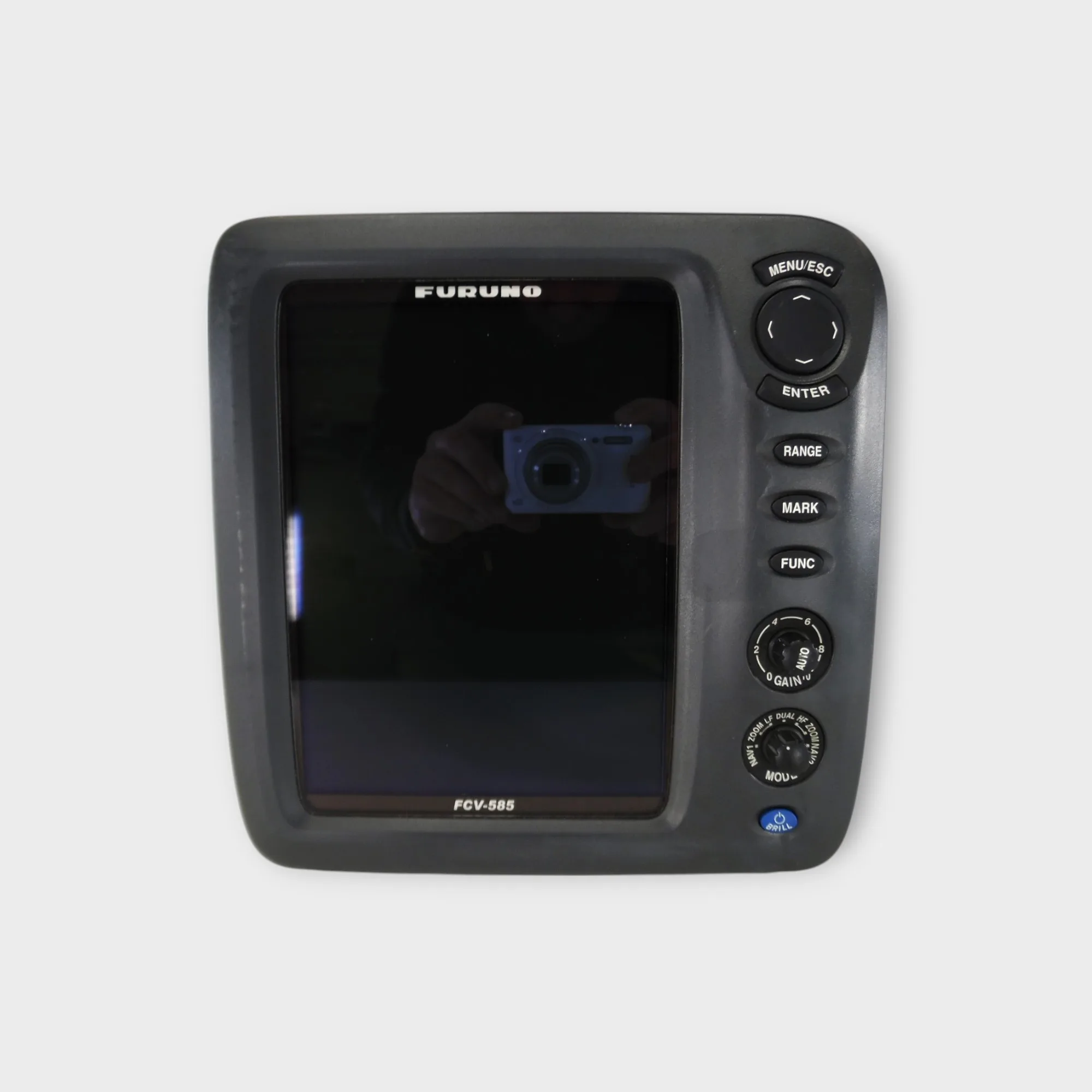 FURUNO FCV-585 Color Echo Sounder w/Sun Cover & Mounting Posts *Tested ...