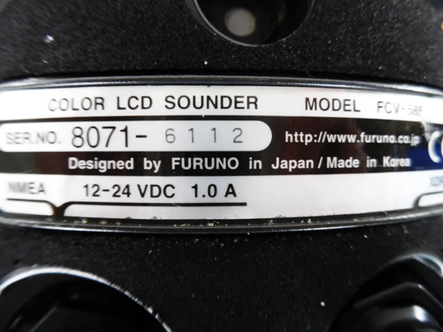 FURUNO FCV-585 Color Echo Sounder w/Sun Cover & Mounting Posts *Tested ...