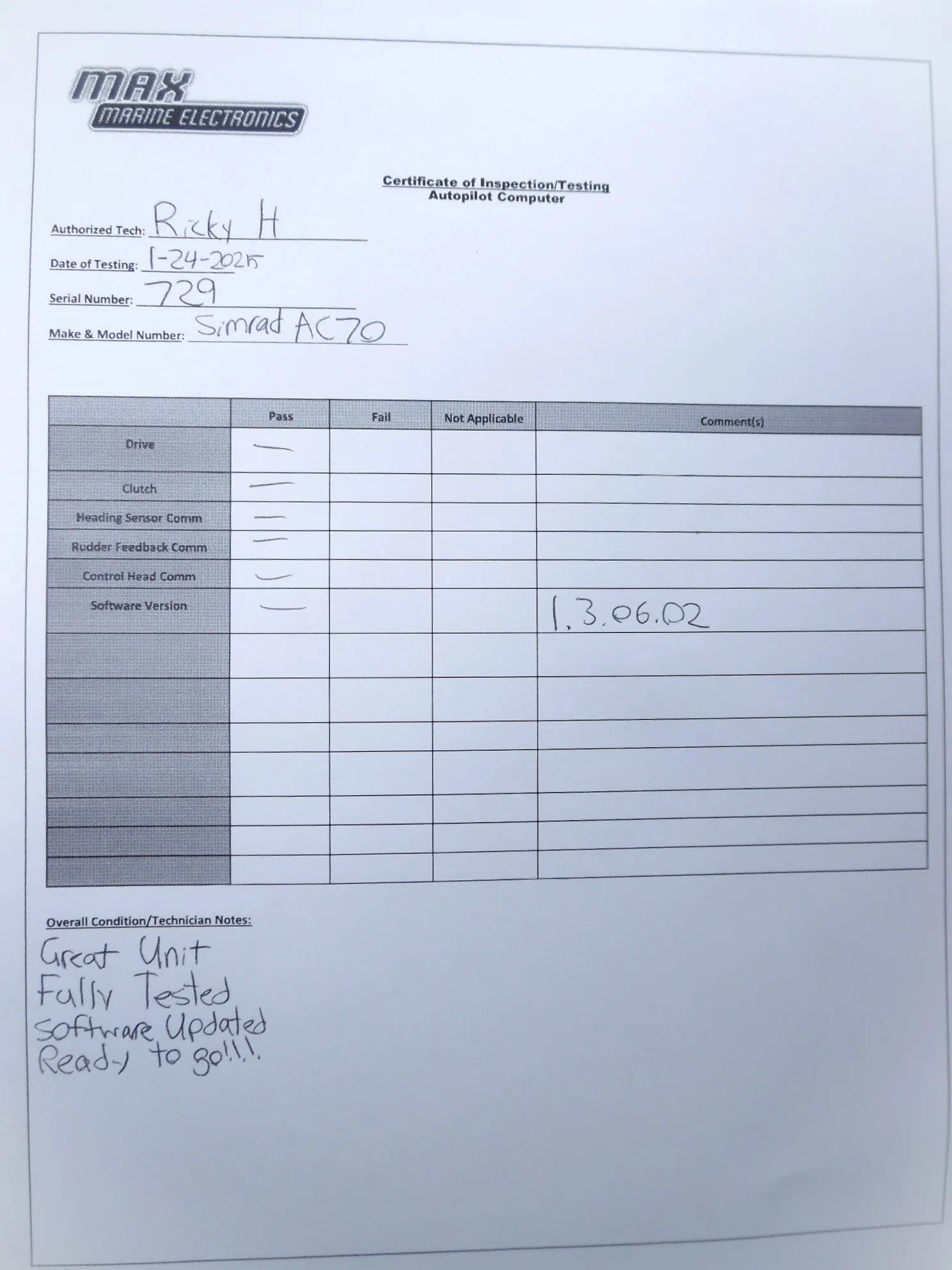 Simrad-AC70 Autopilot Computer 000-10186-001 F/ AP70 & AP80 - Max ...