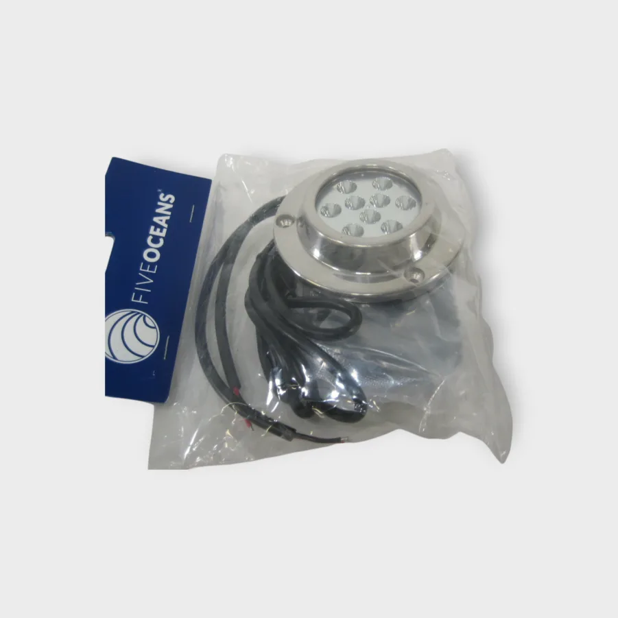 Five Oceans FO4005 Stainless Steel Underwater Light Blue LED Round 10 ...