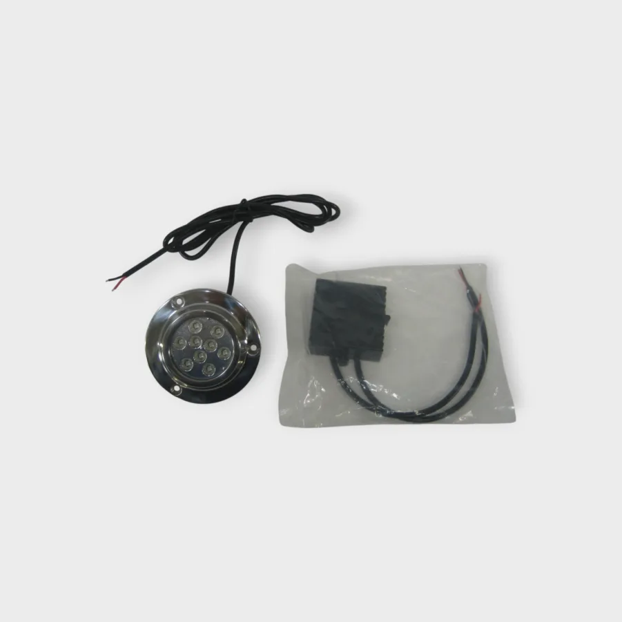 Five Oceans FO4005 Stainless Steel Underwater Light Blue LED Round 10 ...