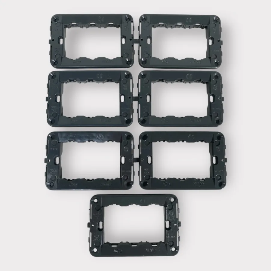 Vimar Idea 16713 3-Module Mounting Frame - Grey **Lot of 7** - Max Marine Electronics