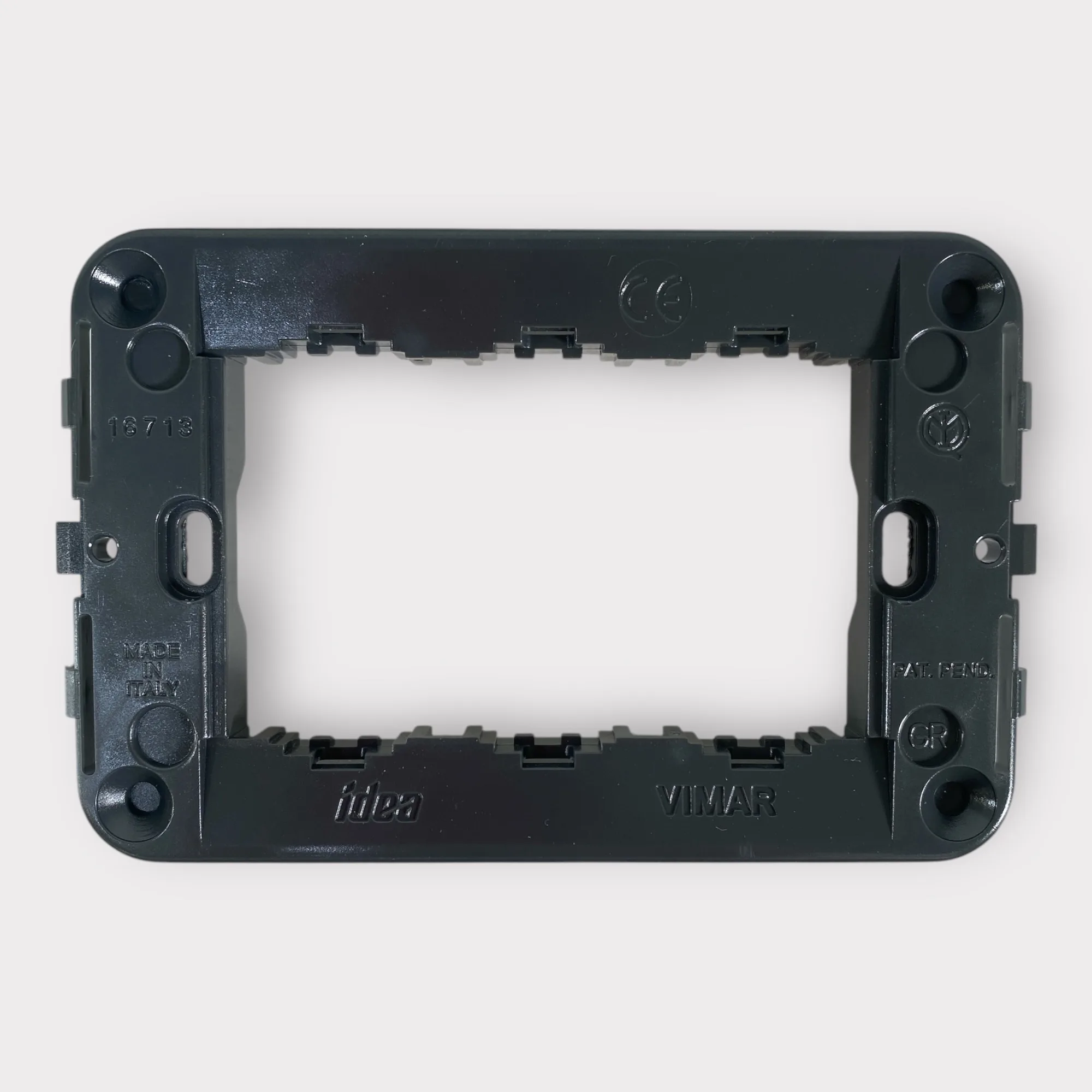 Vimar Idea 16713 3-Module Mounting Frame - Grey **Lot of 7** - Max Marine Electronics