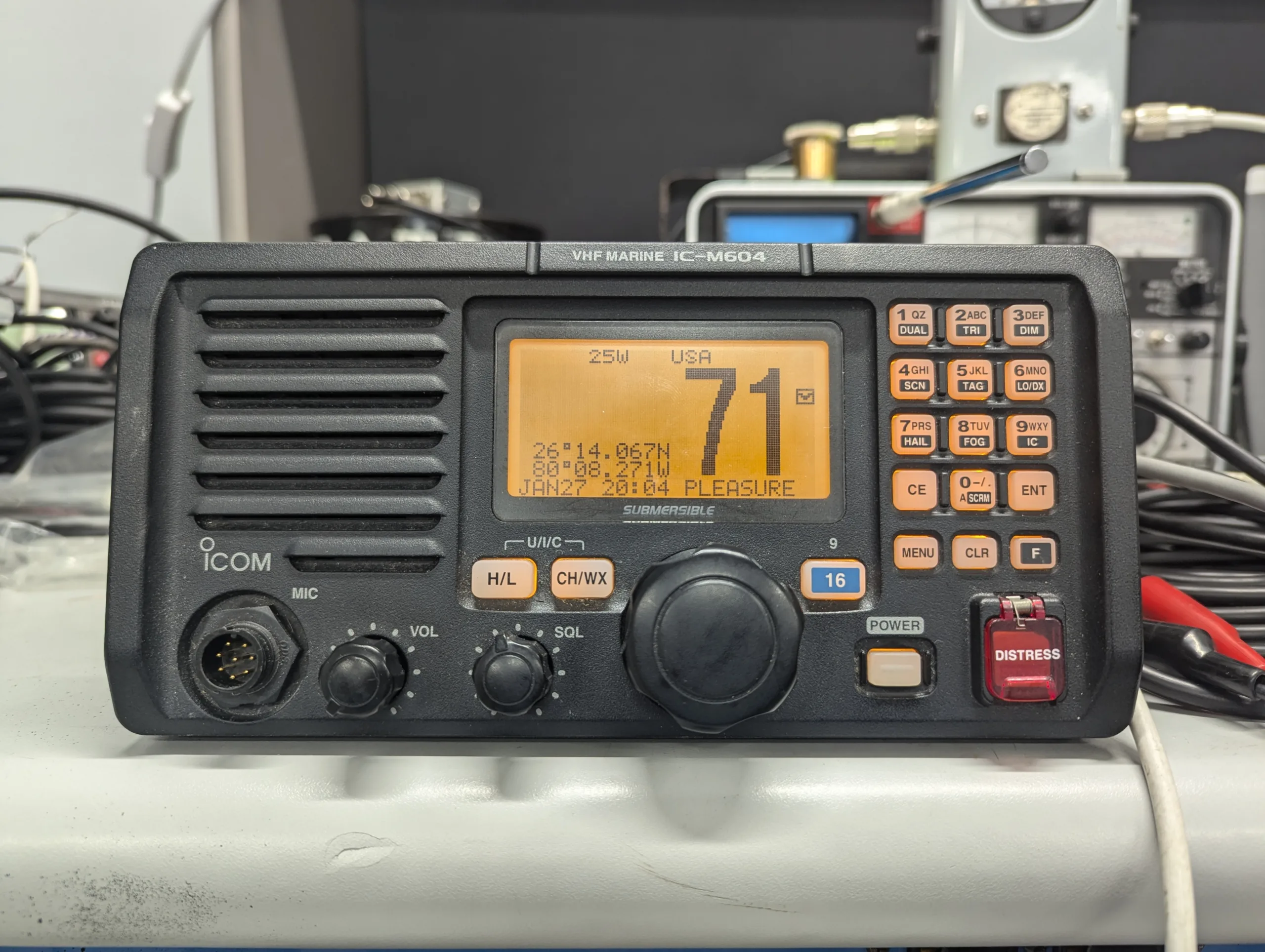 ICOM IC-M604A Marine VHF DSC Radio With Detachable HM-126 Mic - *Tested ...