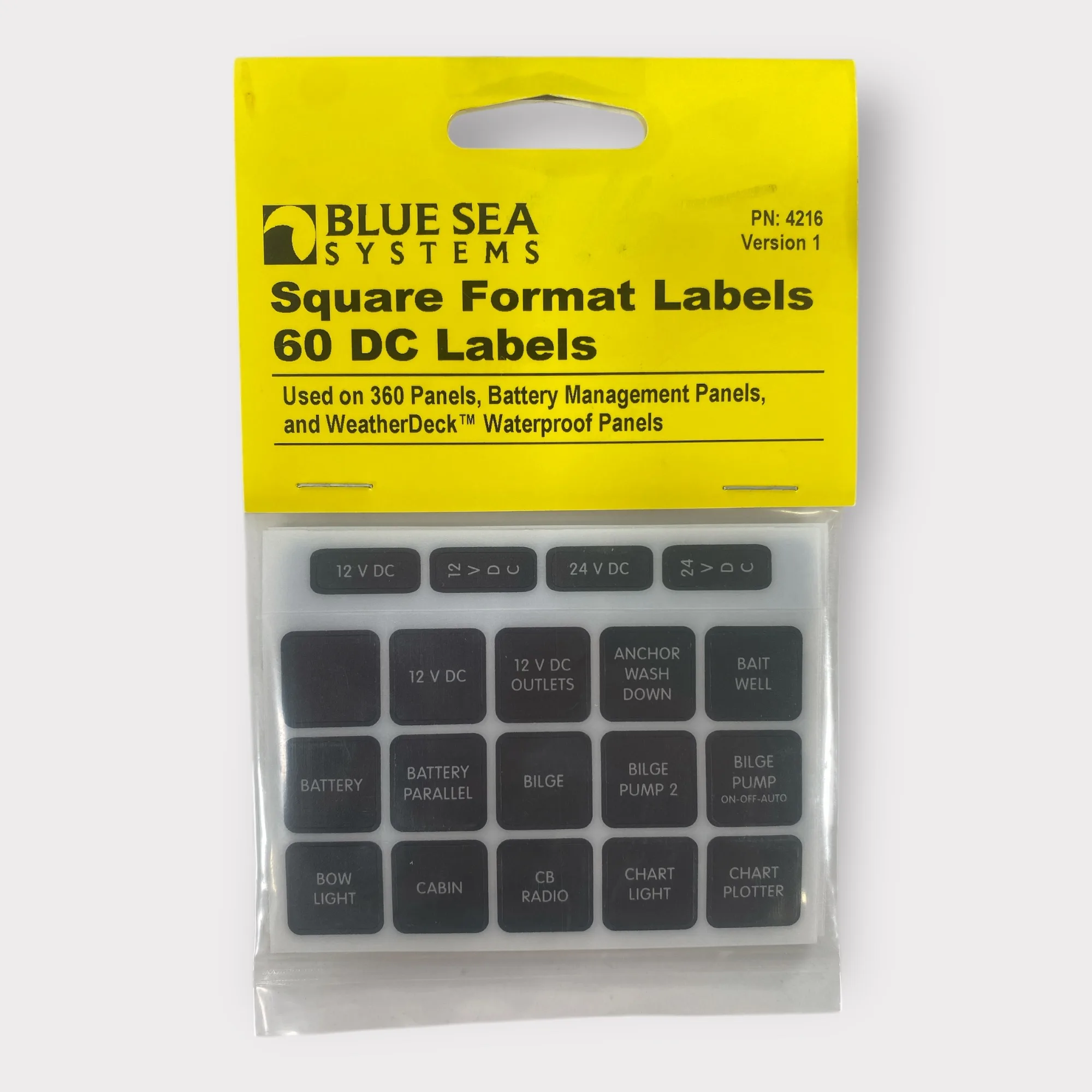 Blue Sea Systems 4216 Square Format DC Labels - 60 Labels **New** - Max ...