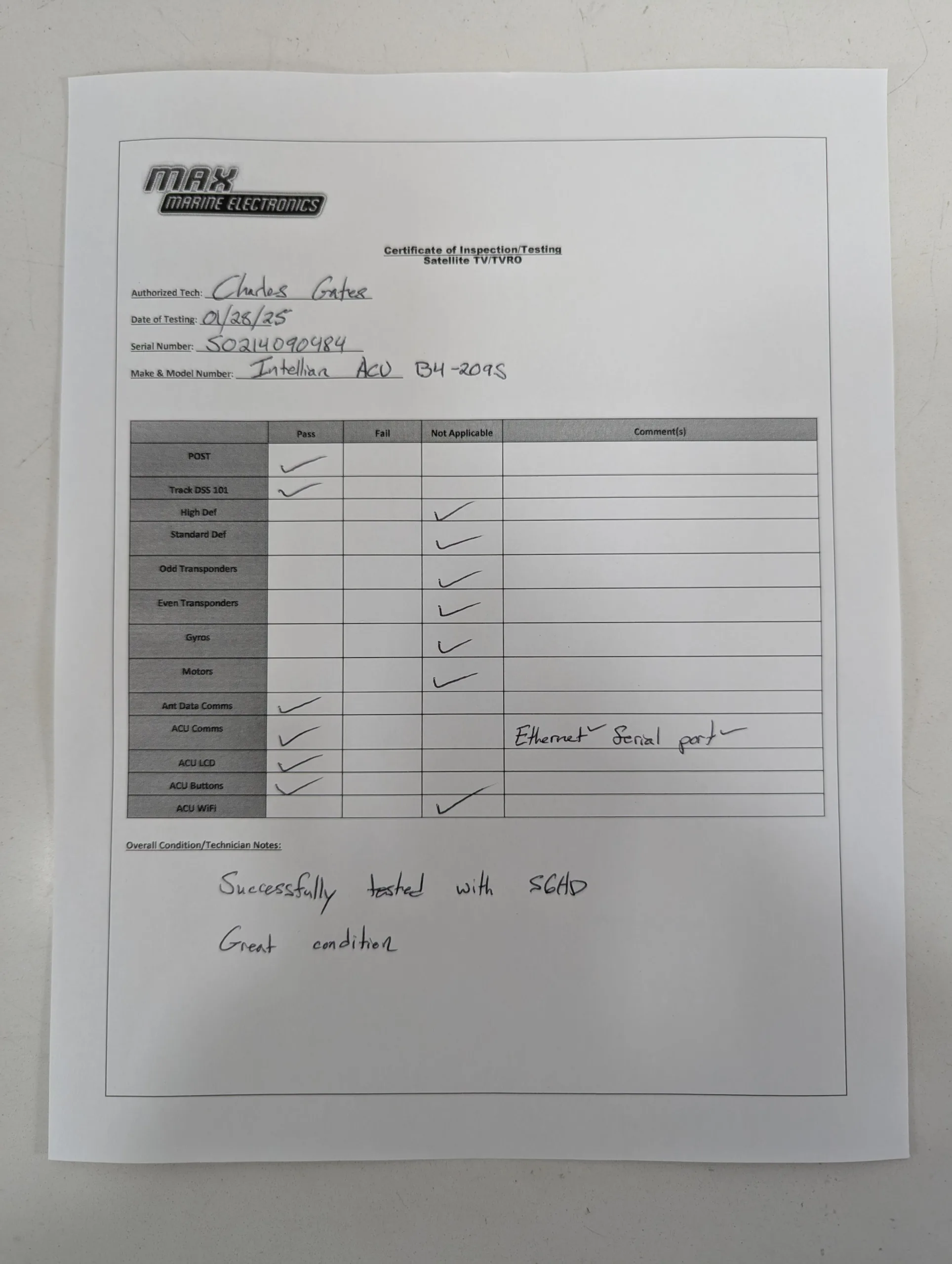 Intellian Antenna Control Unit ACU B4-209S For I Series And HD Series ...