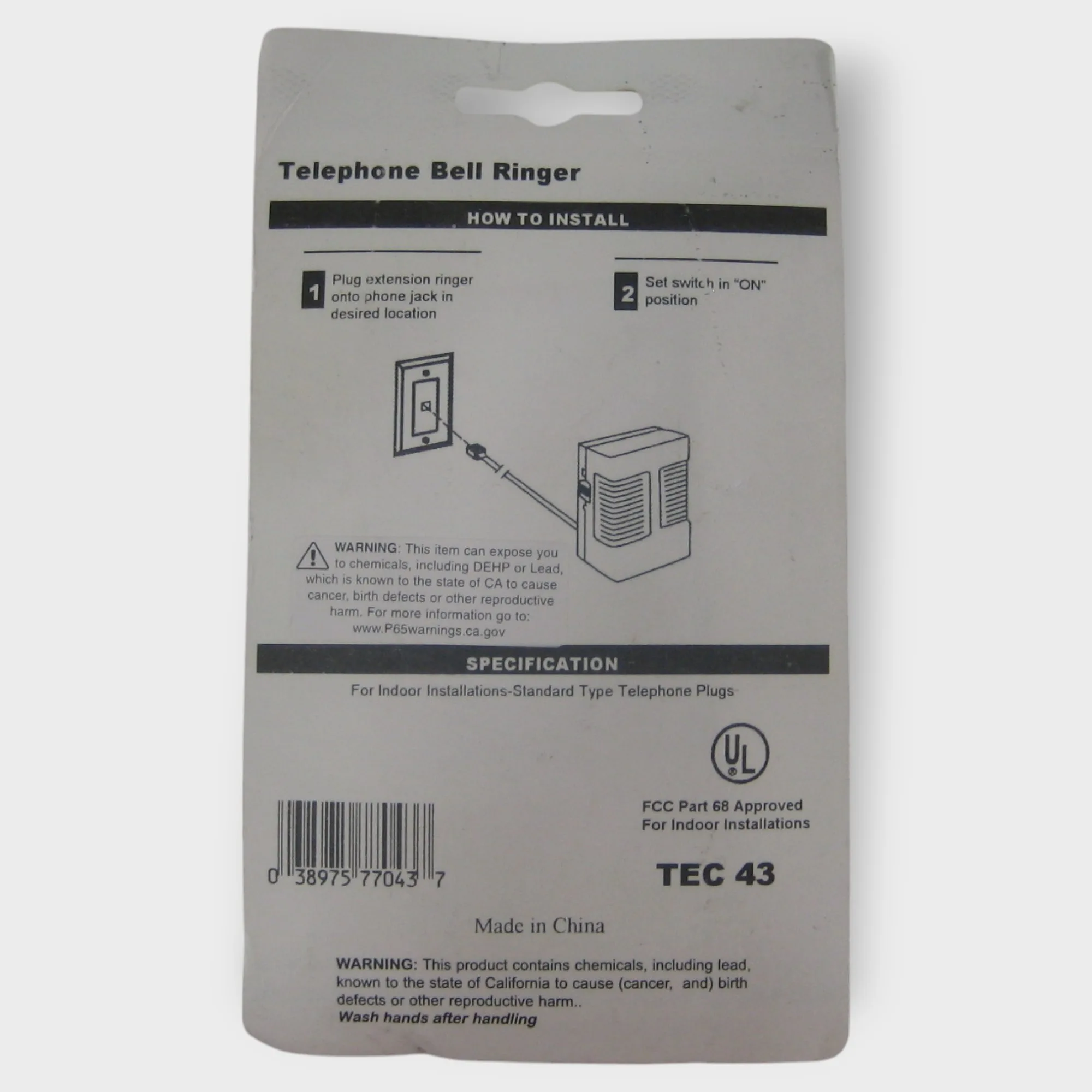 Philmore TEC43 Phone Ringer No Batteries Easy Install NEW - Max Marine ...