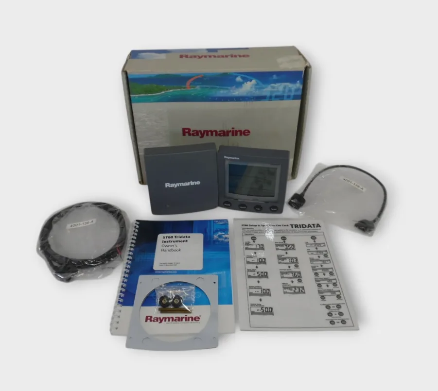 Raymarine ST60 TriData Instrument Display with Cover and Accessories ...
