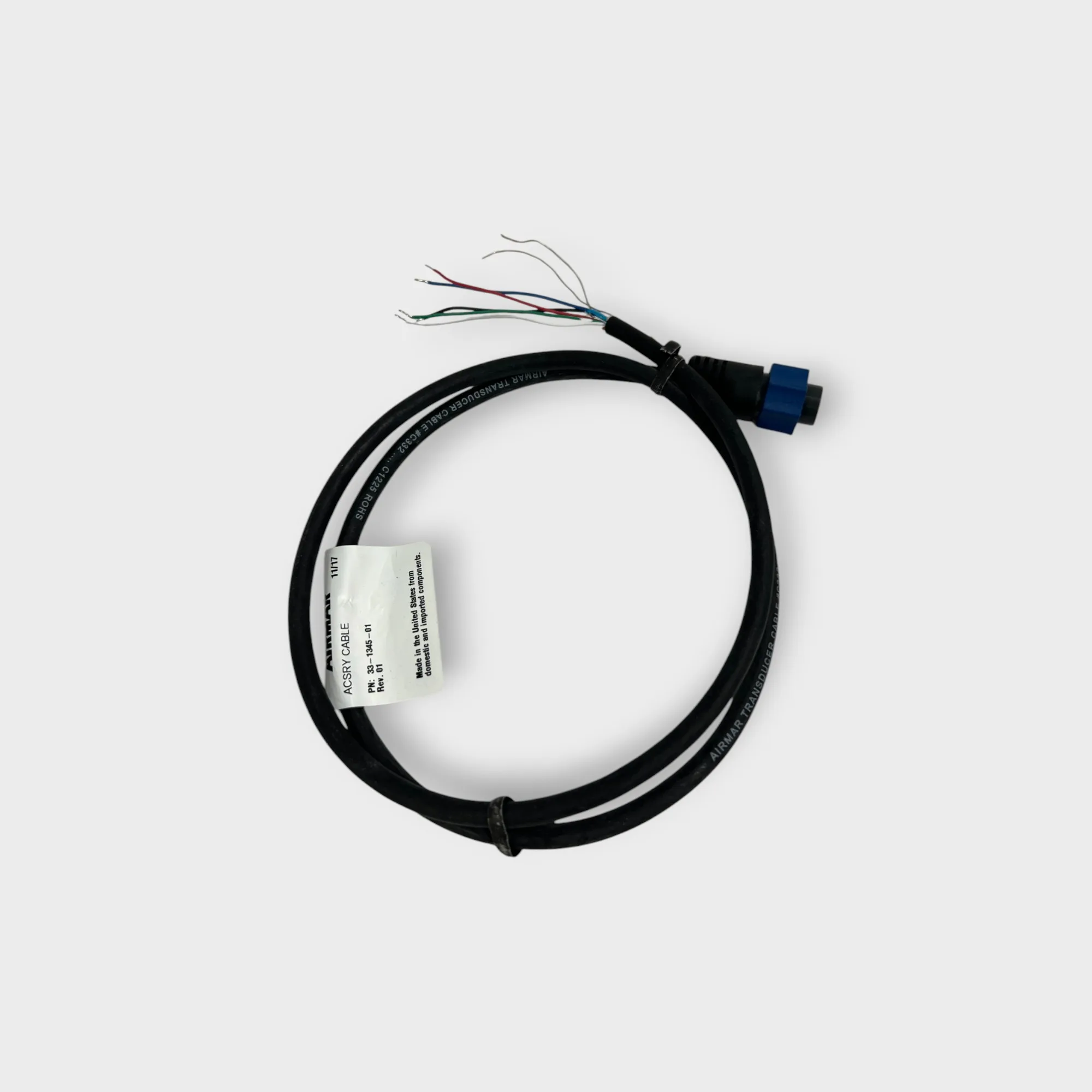 Airmar/Simrad/Lowrance Pigtail Adapter Cable 33-1345-01 7-pin Blue ...