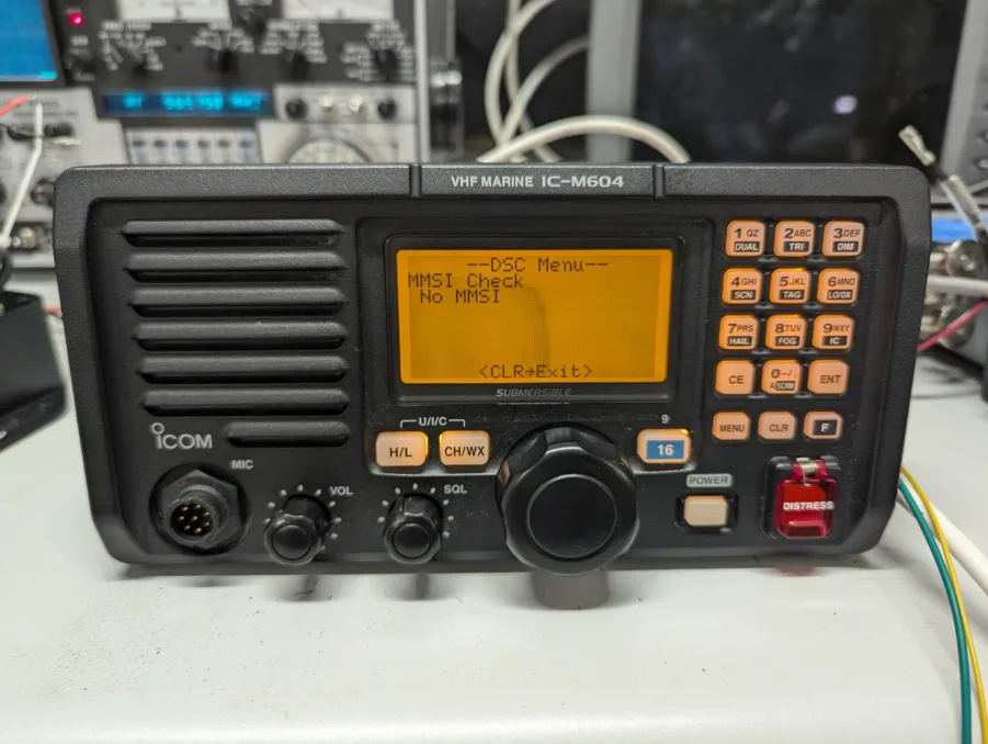ICOM IC-M604A Marine VHF DSC Radio With Detachable Front Connected Mic ...