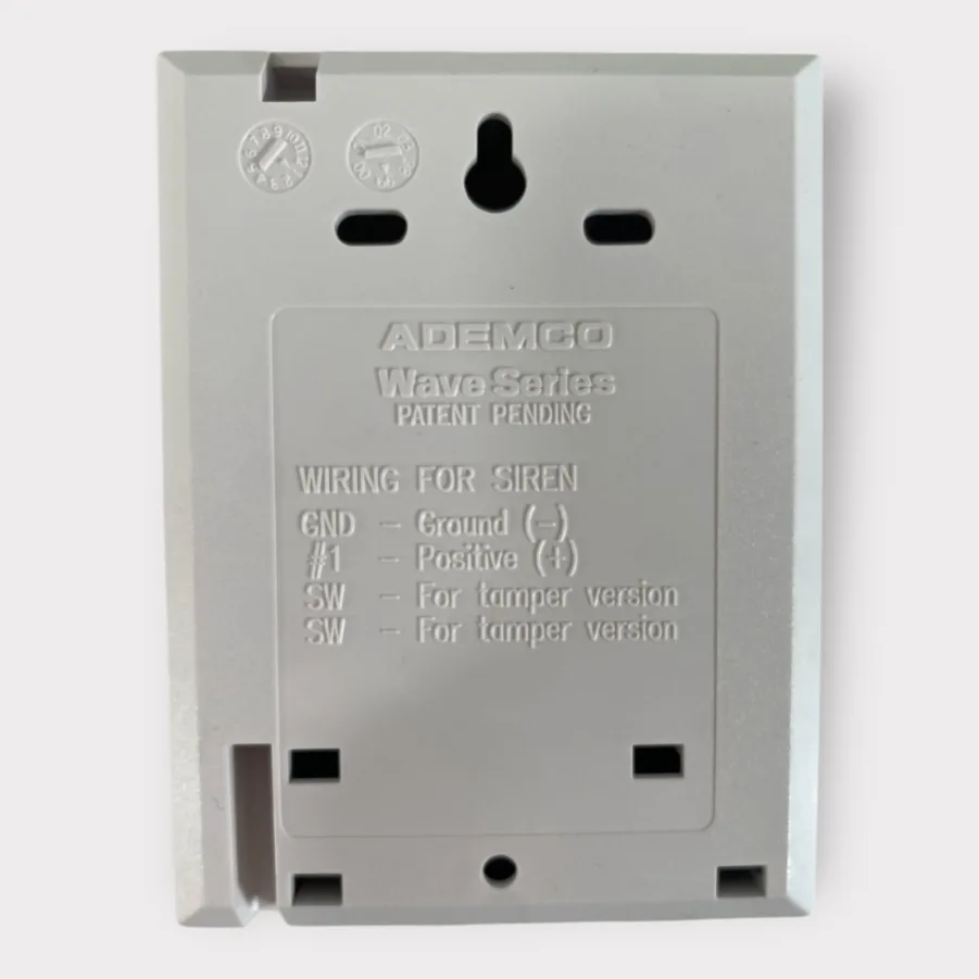 Ademco Wave 2EX Indoor Piezo Siren - 12VDC/110mA - 106db **New** - Max ...