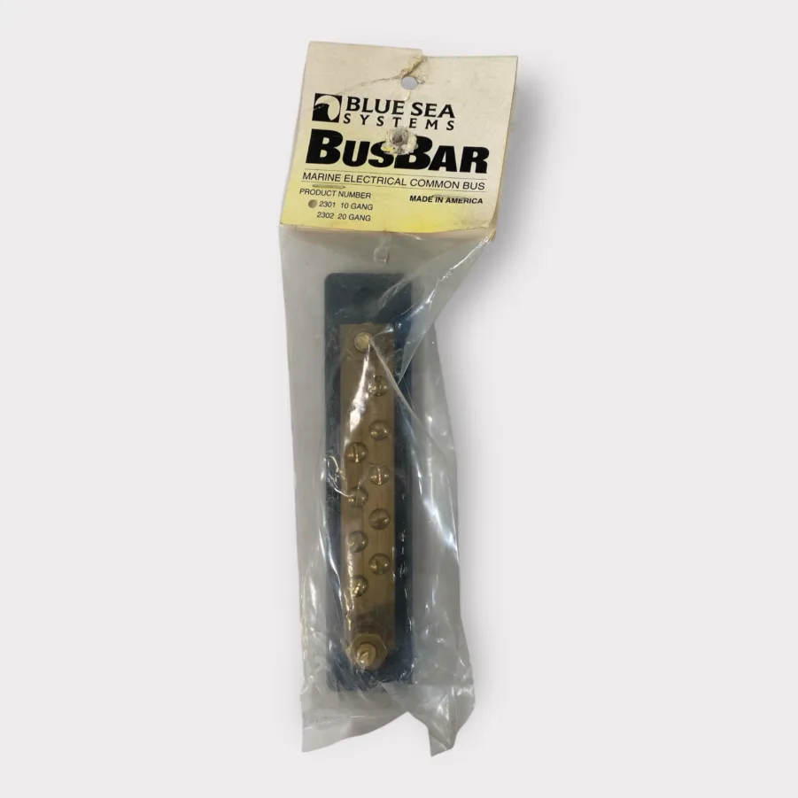 Blue Sea Systems 2301 1/4"-20 Stud 10-Gang BusBar 150A DC *New-Old ...