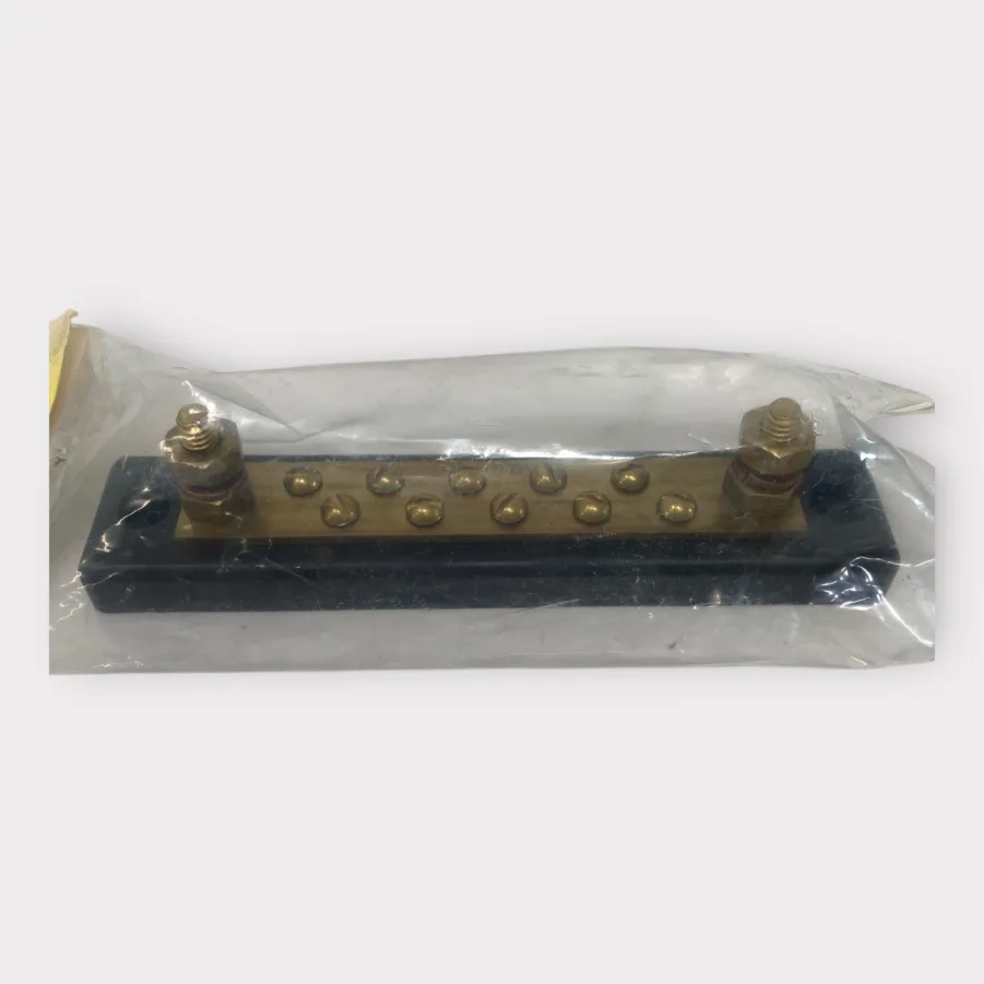 Blue Sea Systems 2301 1/4"-20 Stud 10-Gang BusBar 150A DC *New-Old ...