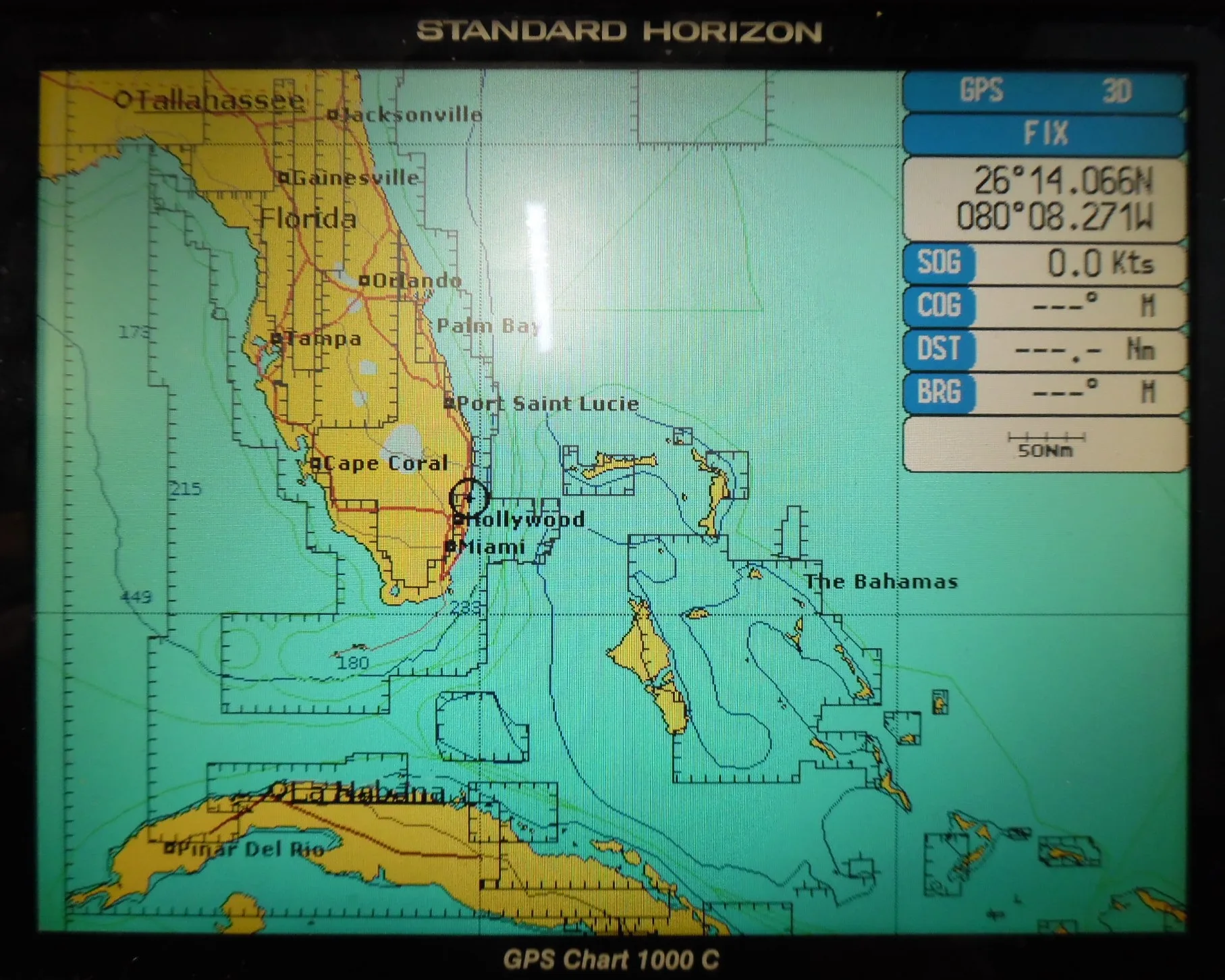 Standard Horizon GPS Chart CP1000c Chartplotter W/FF520 P58 Triducer ...
