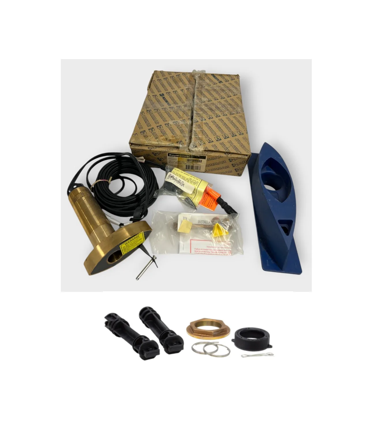 Raymarine B744VL Long Stem Bronze Thru-Hull Transducer E66057 *NEW OLD ...