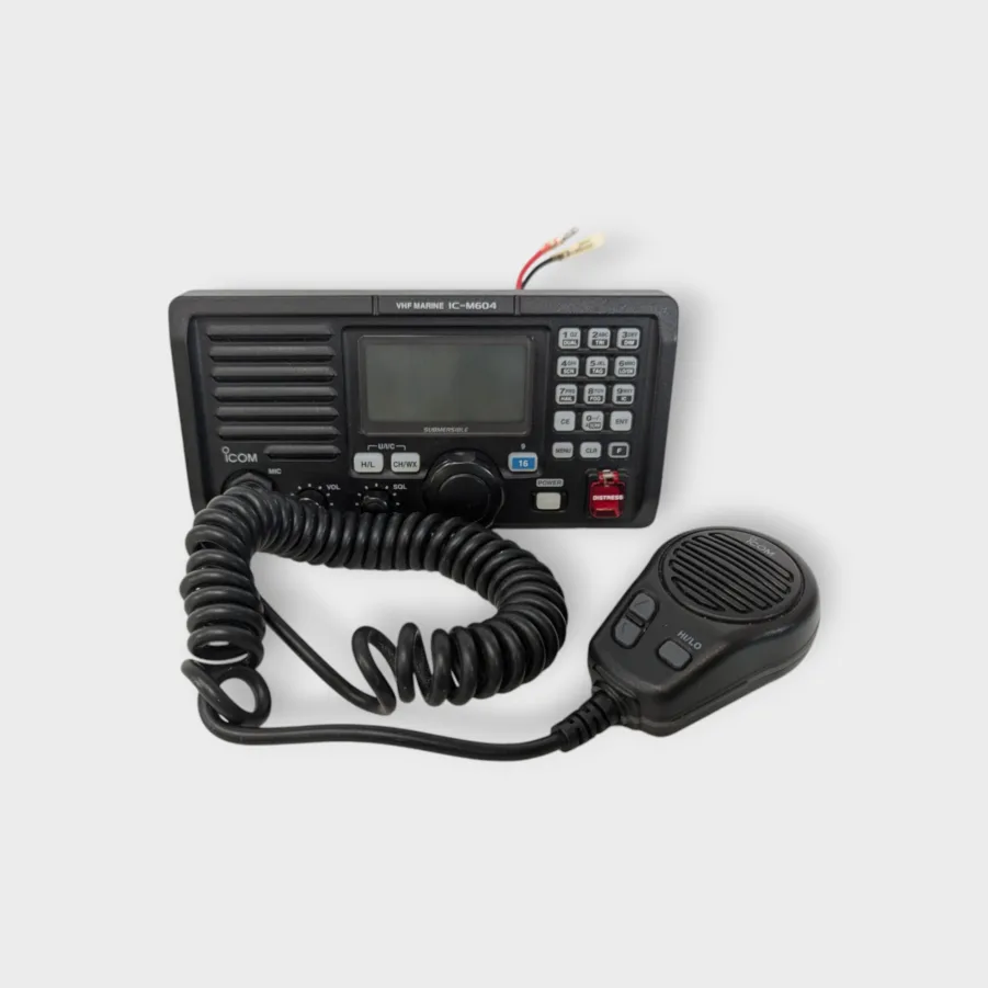 Icom IC-M604 Weatherproof Marine VHF Radio W/ Mic - No Second Station ...