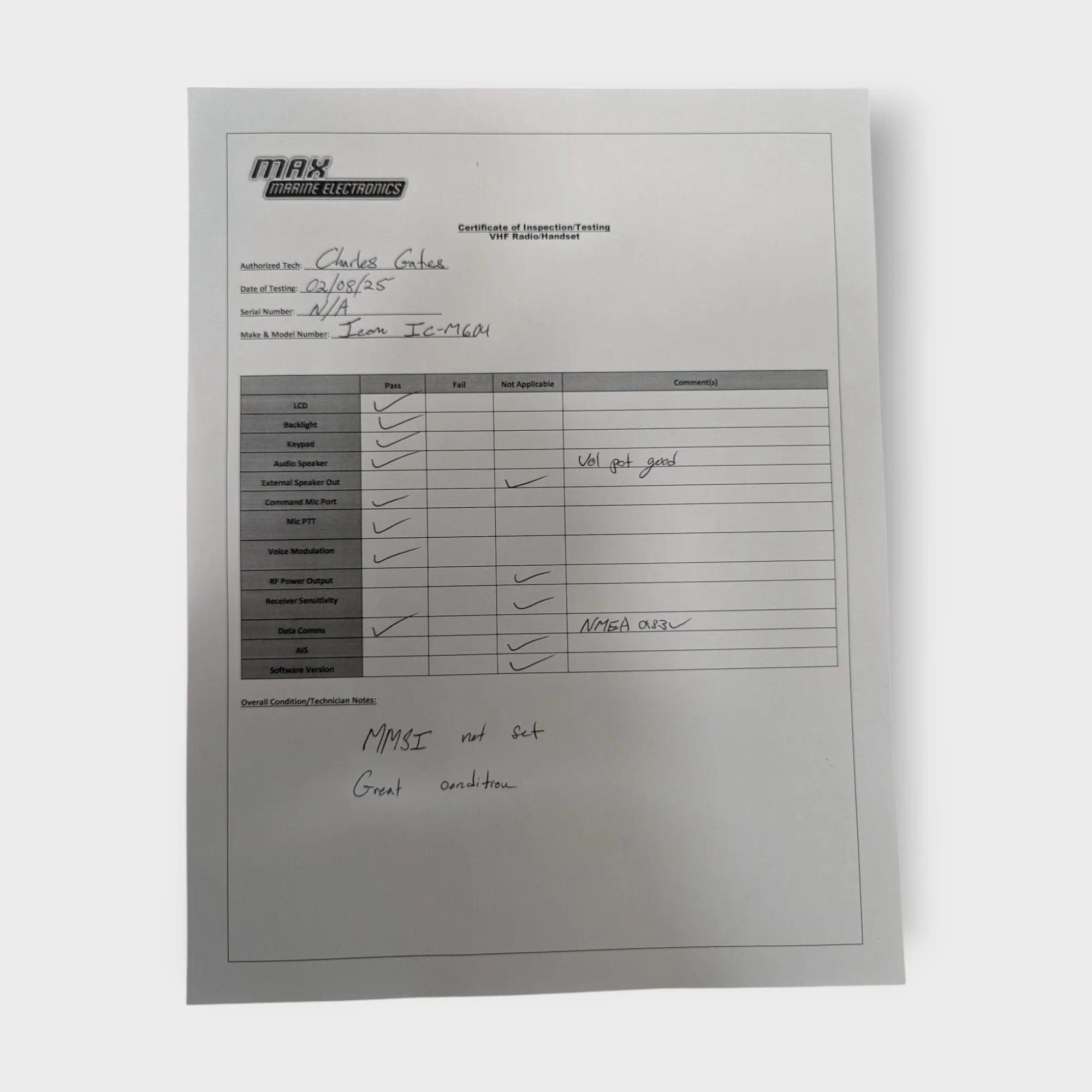 Icom IC-M604 Front Assembly Face Plate For Changing MMSI Or Fixing LCD ...