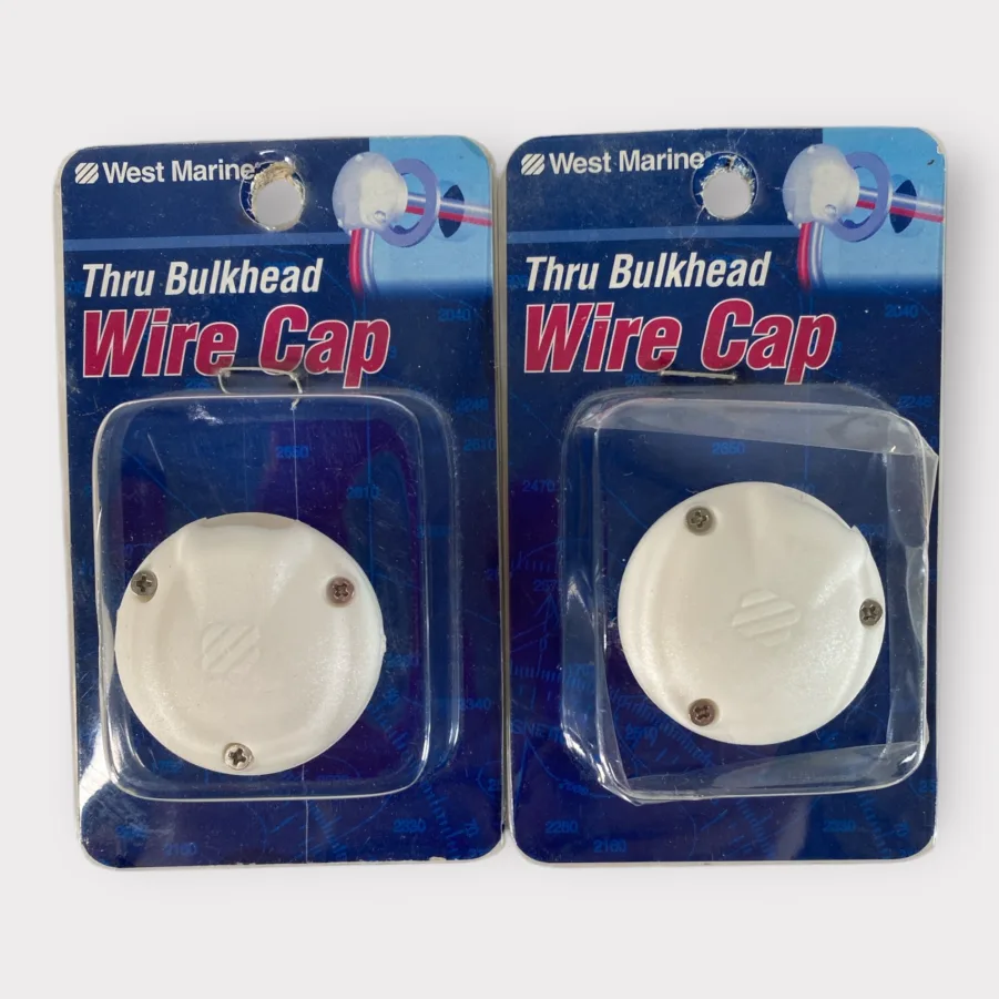 West Marine 8717894 Thru Bulkhead Wire Cap For 1" Diameter Hole - White ...