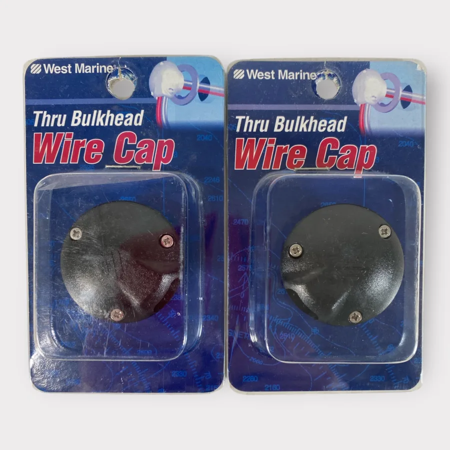 West Marine 8717886 Thru Bulkhead Wire Cap For 1" Diameter Hole - Black ...