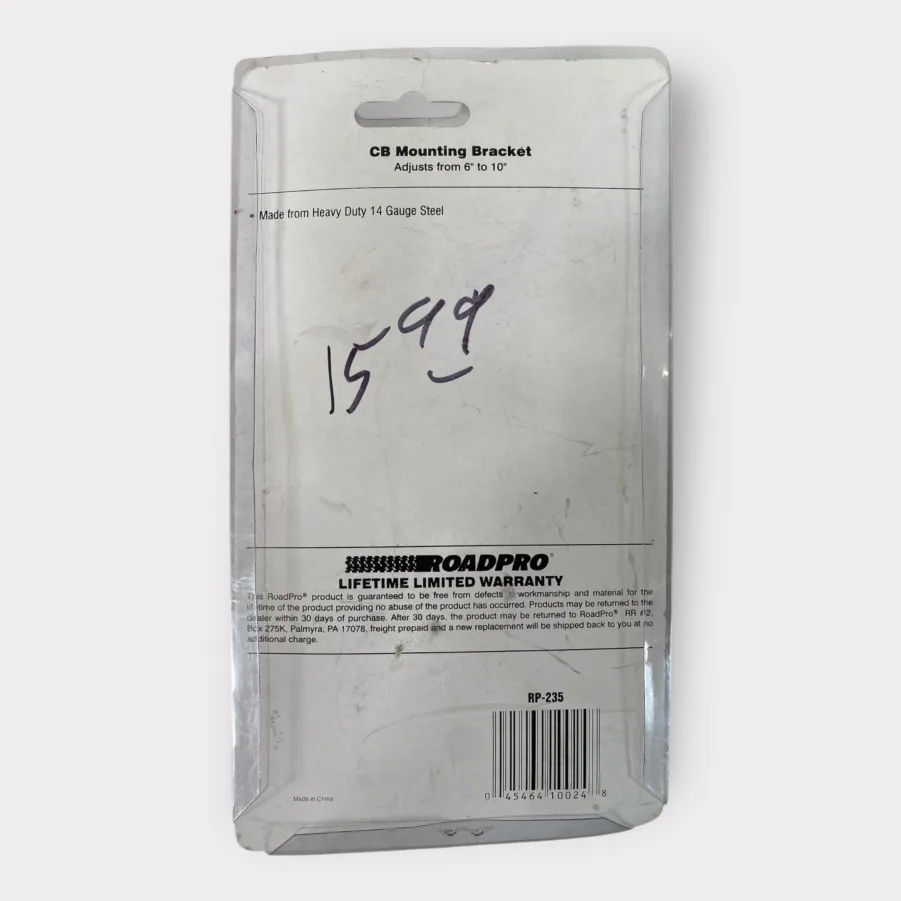 RoadPro RP-235 Adjustable CB Transceiver Mounting Bracket From 6" To 10 ...