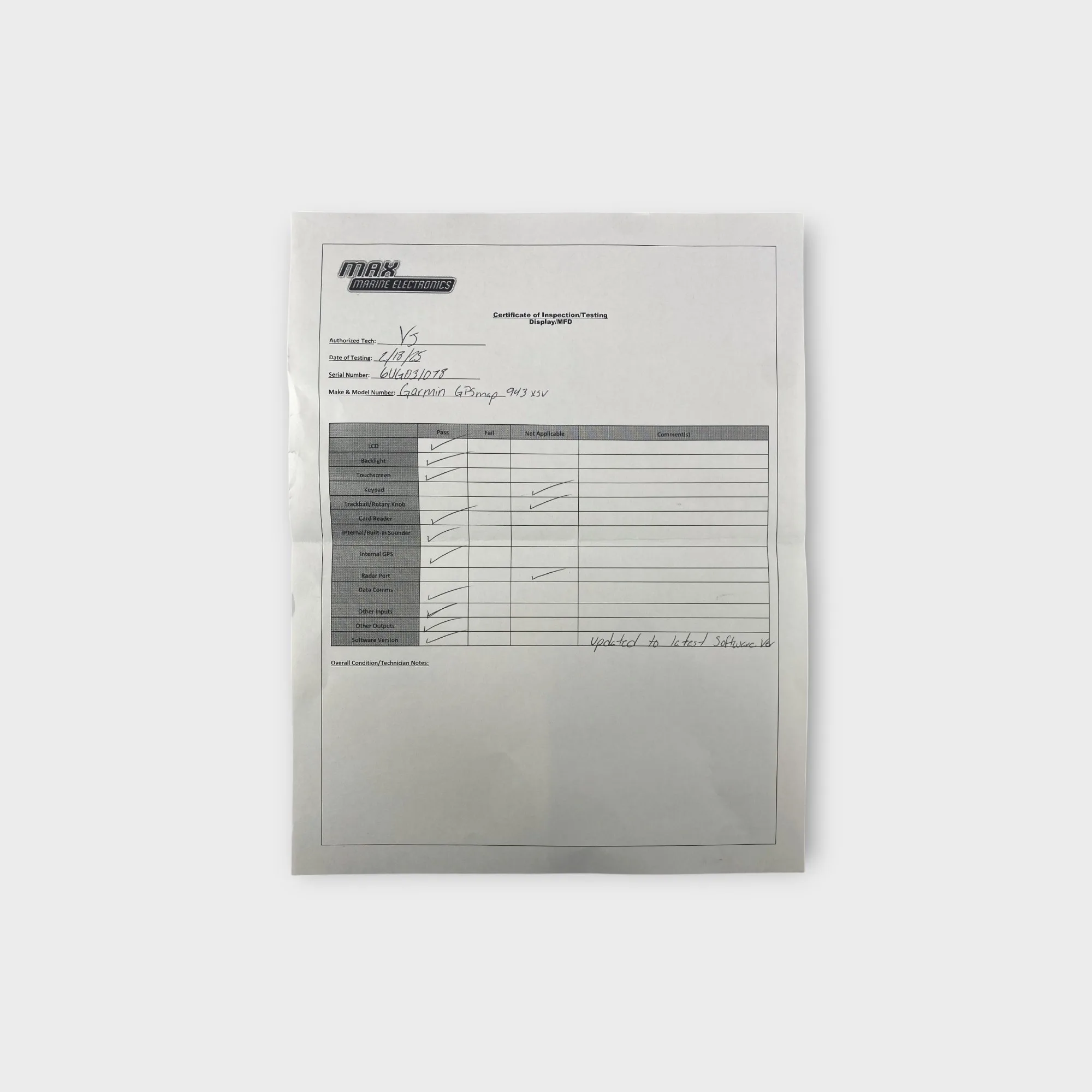 Garmin 9" GPSmap 943xsv Plotter Sonar Combo Navionics w/Touch Tested ...