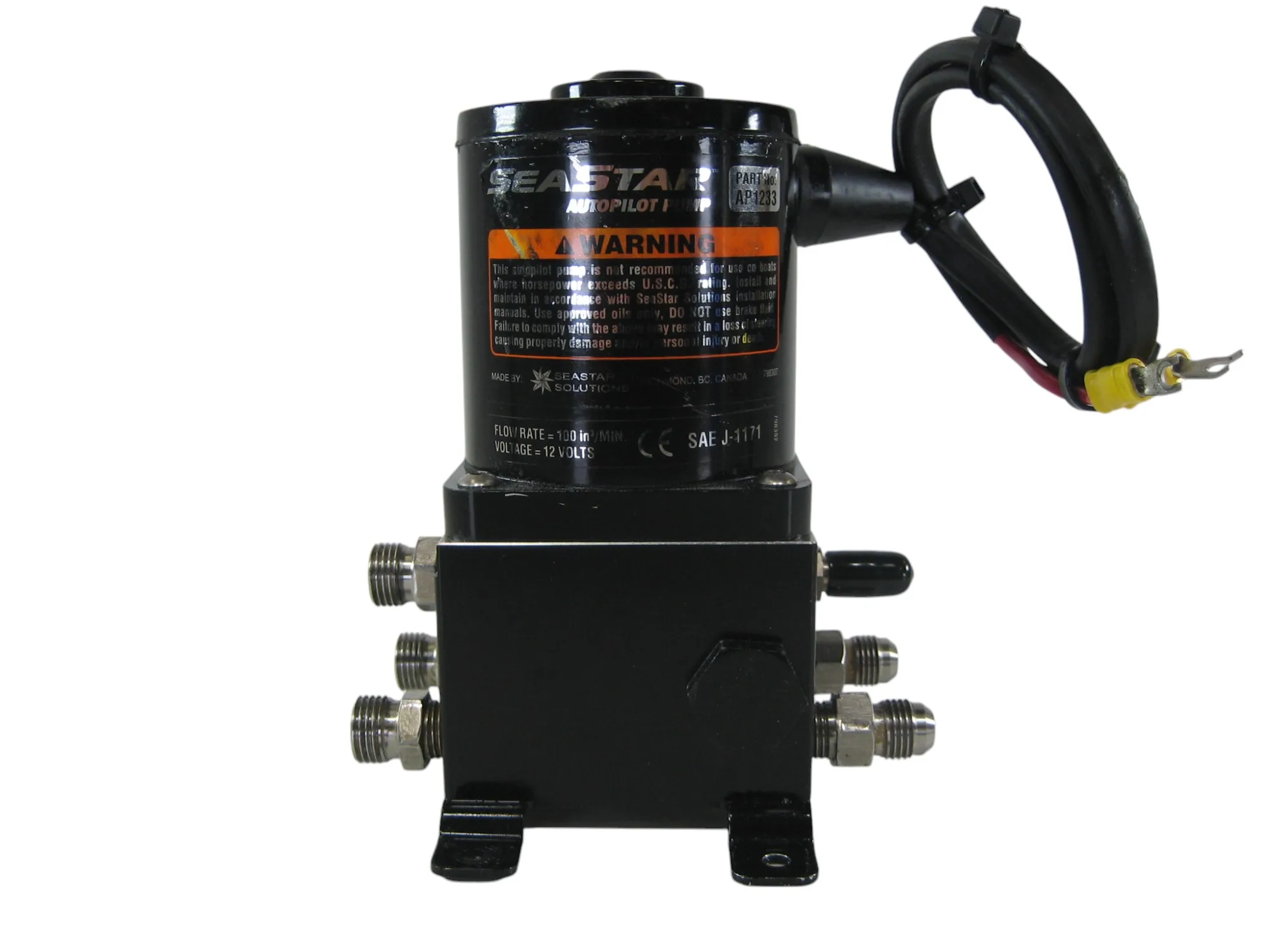 Seastar AP1233 12V Hydraulic Reversible Autopilot Pump-Used-Fully ...