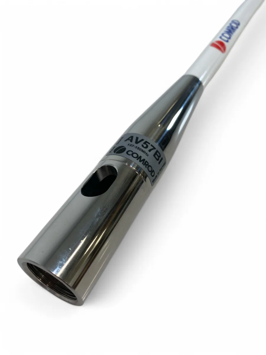 Comrod AV57BI 4ft VHF Dipole Antenna W/ AV-C Adapter - 3dBi **New** - Max Marine Electronics