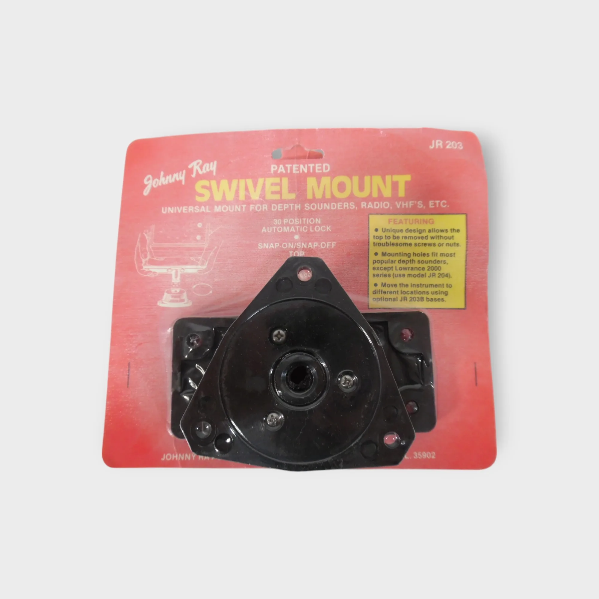Johnny Ray JR 203 Swivel Mount Universal Mount For VHF, Depth, GPS- 30 ...