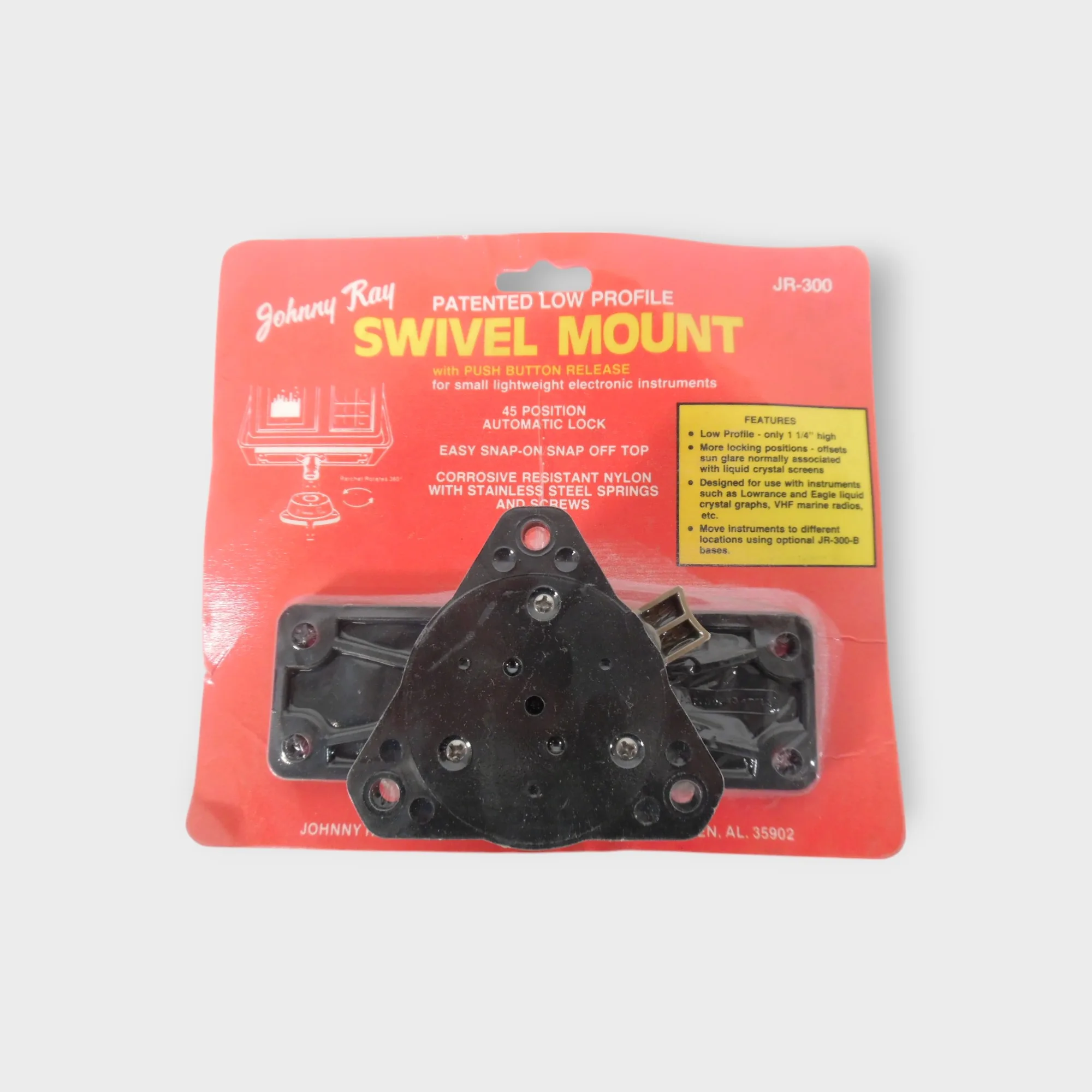 Johnny Ray JR 300 Swivel Mount W/ Push Button Release F/ Small ...