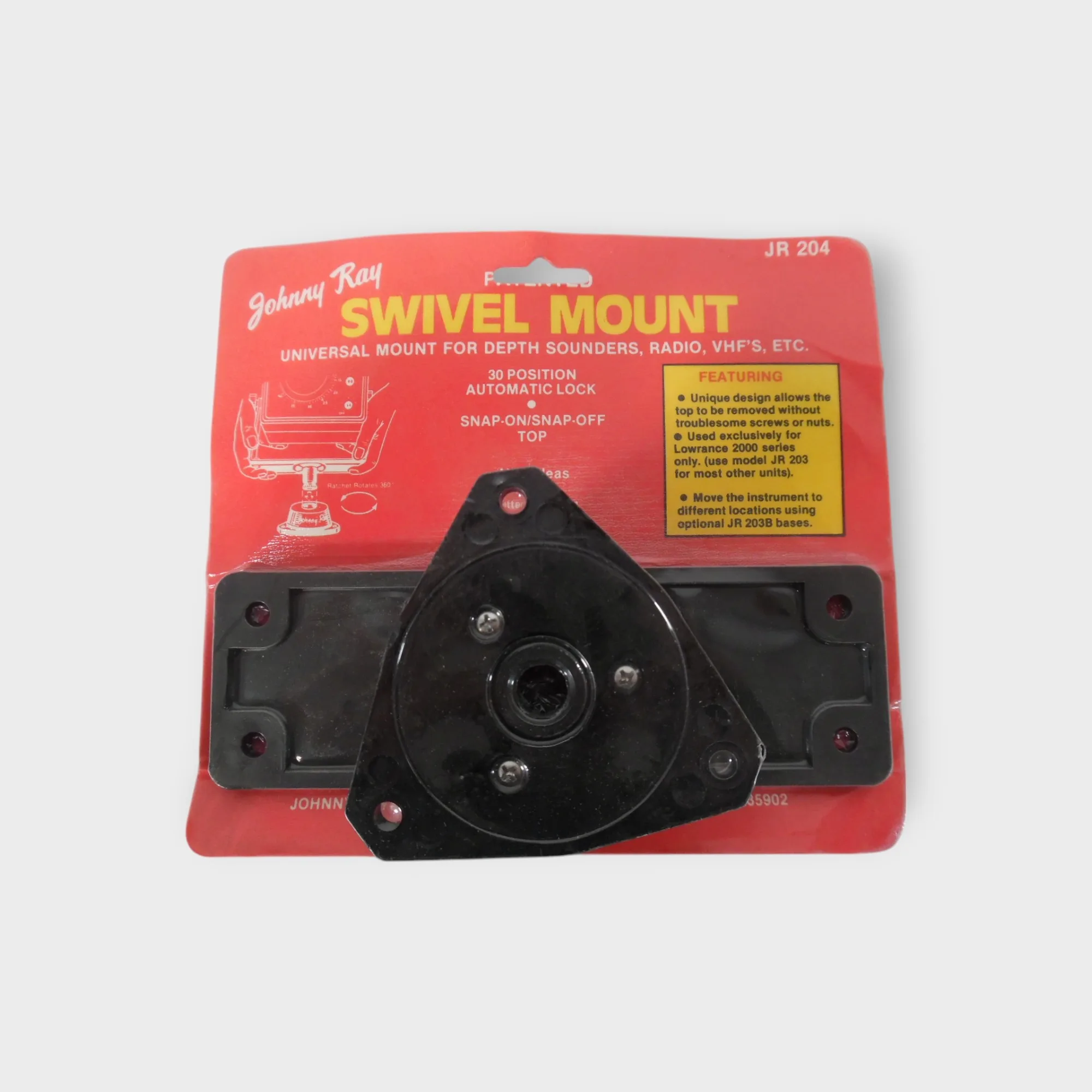 Johnny Ray JR 204 Universal Swivel Mount For Depth, VHF, GPS - 30 ...