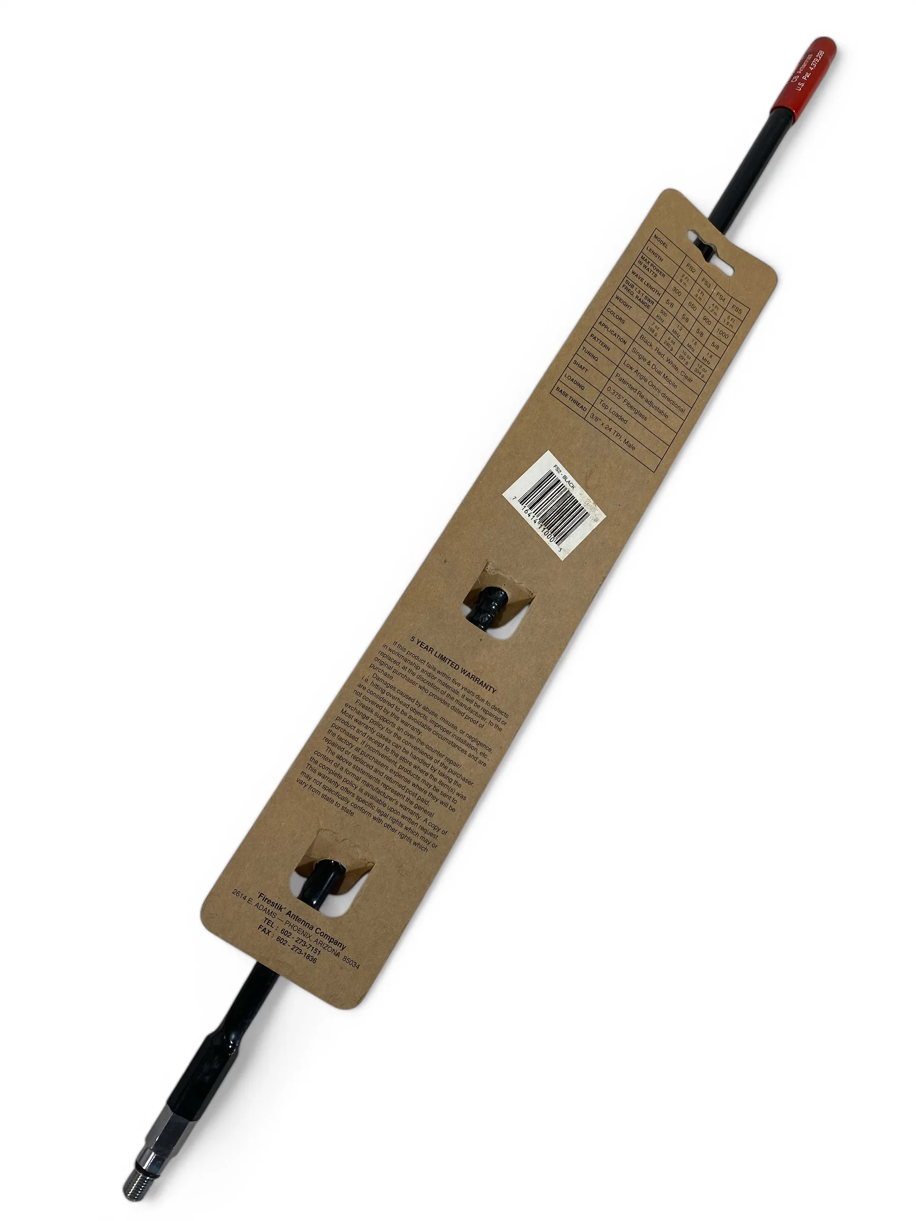 Firestik II FS2 2ft Heavy-Duty Tunable Tip CB Antenna - 300W - Black ...