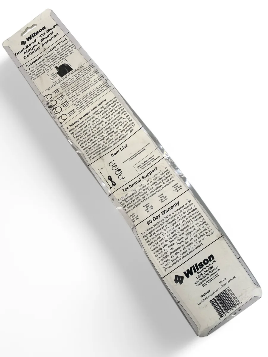 Wilson 301103 12" Dual Band Tri-Mode Magnetic Mount Cellular Antenna ...