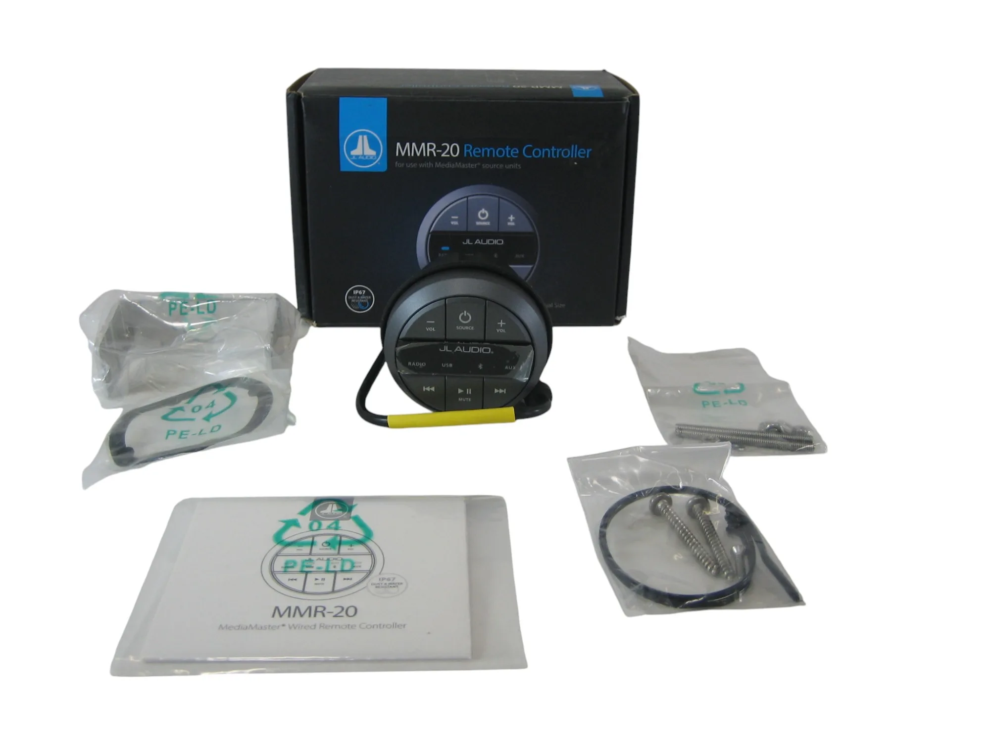 JL Audio MMR-20 Round Wired Non-Display Remote Control f/MediaMaster ...