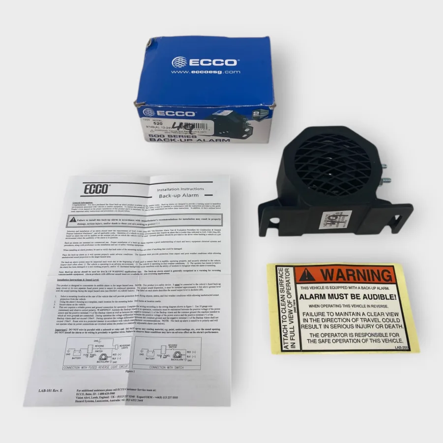 ECCO 520 Surface Mount Back Up Alarm 500 Series 97 dB 12-24 Volt *NEW ...