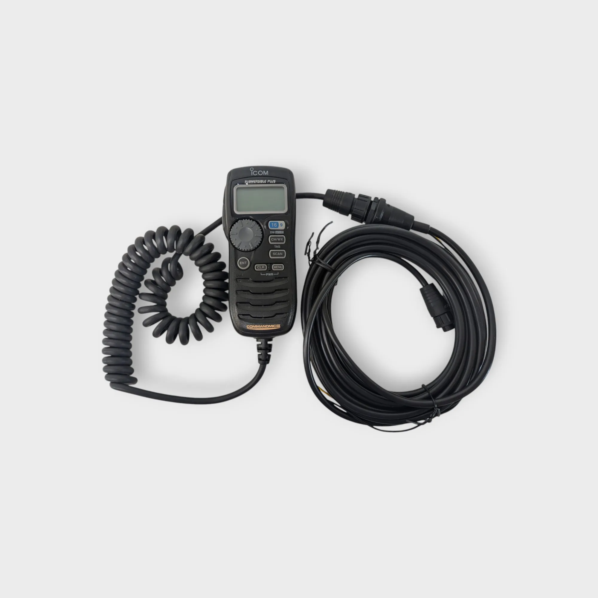 Icom Handset HM-162B CommandMic III For M604, M504 VHFs - With Cable ...