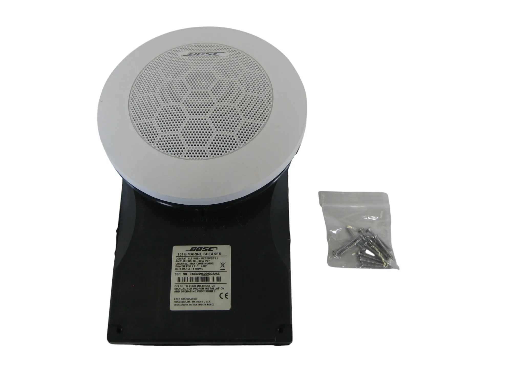 Bose 131 Marine 4.5'' Speaker w/Ported Enclosure & White Grille Tested ...