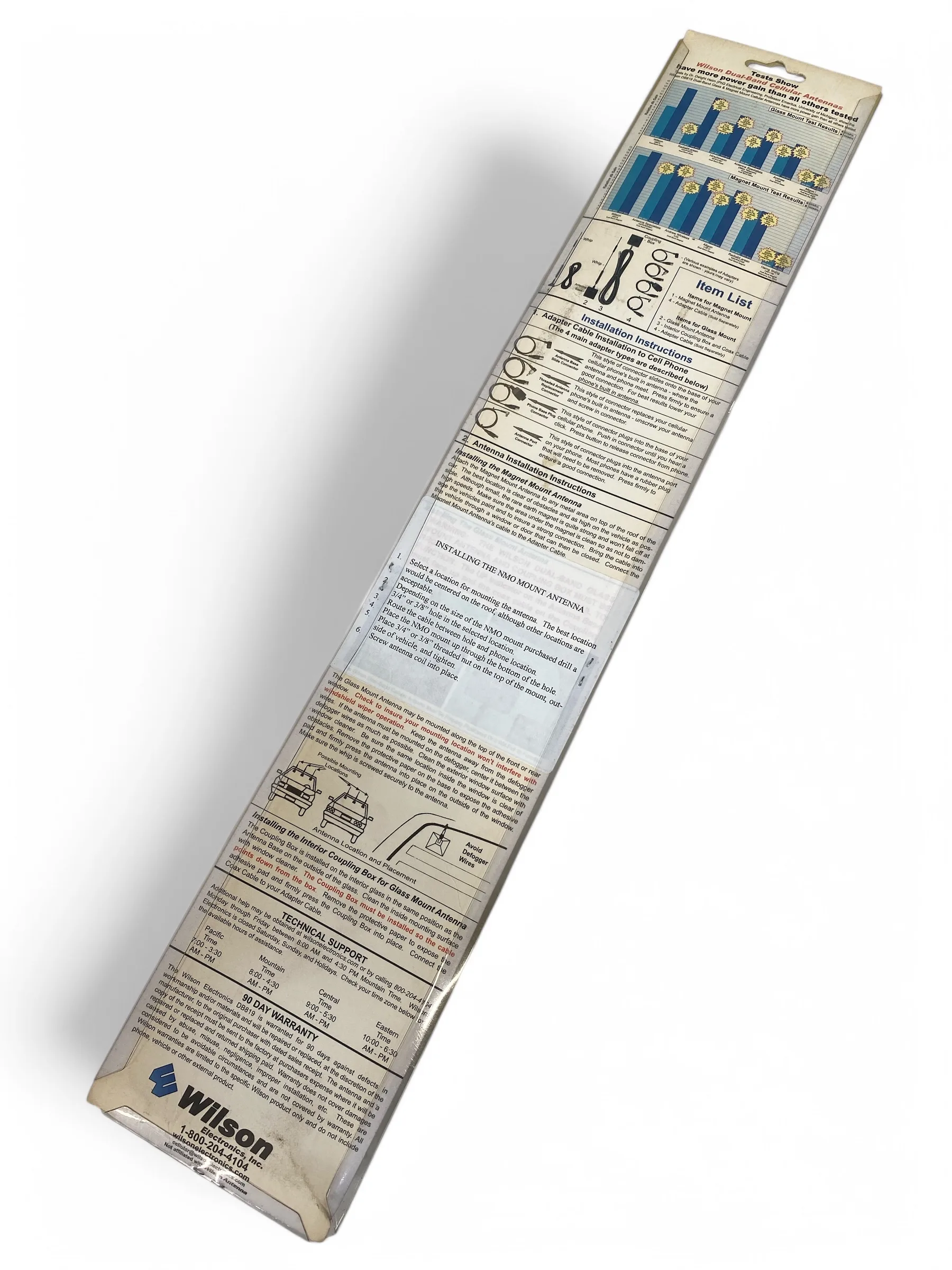 Wilson 301104 14" Dual-Band NMO Cellular Antenna (800/1900 MHz) W/O ...