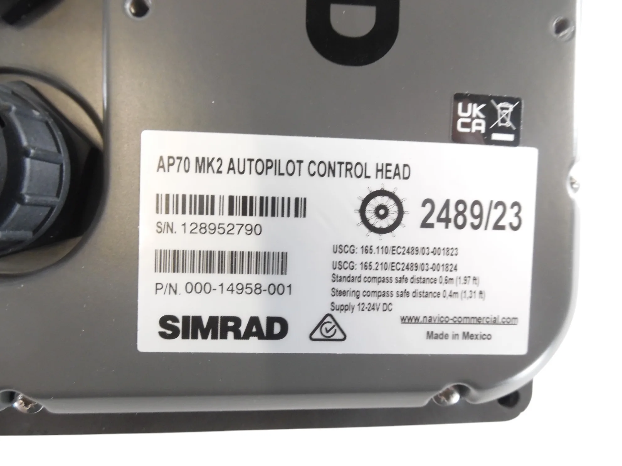 Simrad AP70 MK2 000-14958-001-Autopilot Control Head *NEW OPEN BOX ...