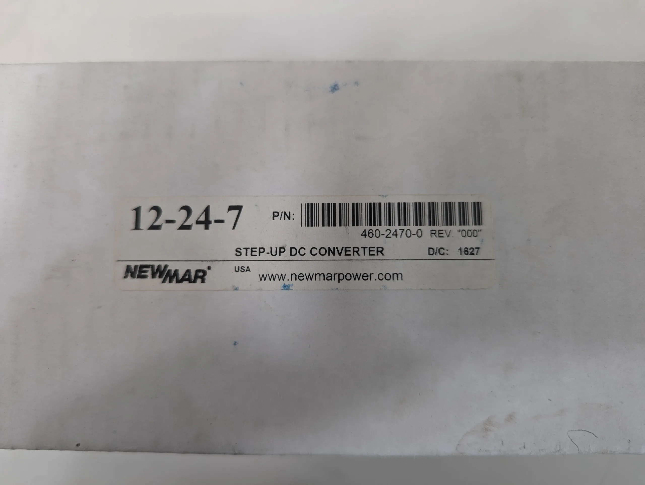 Newmar 12-24-7 Step-Up DC Converter Product No. 460-2470-0 - New Open ...