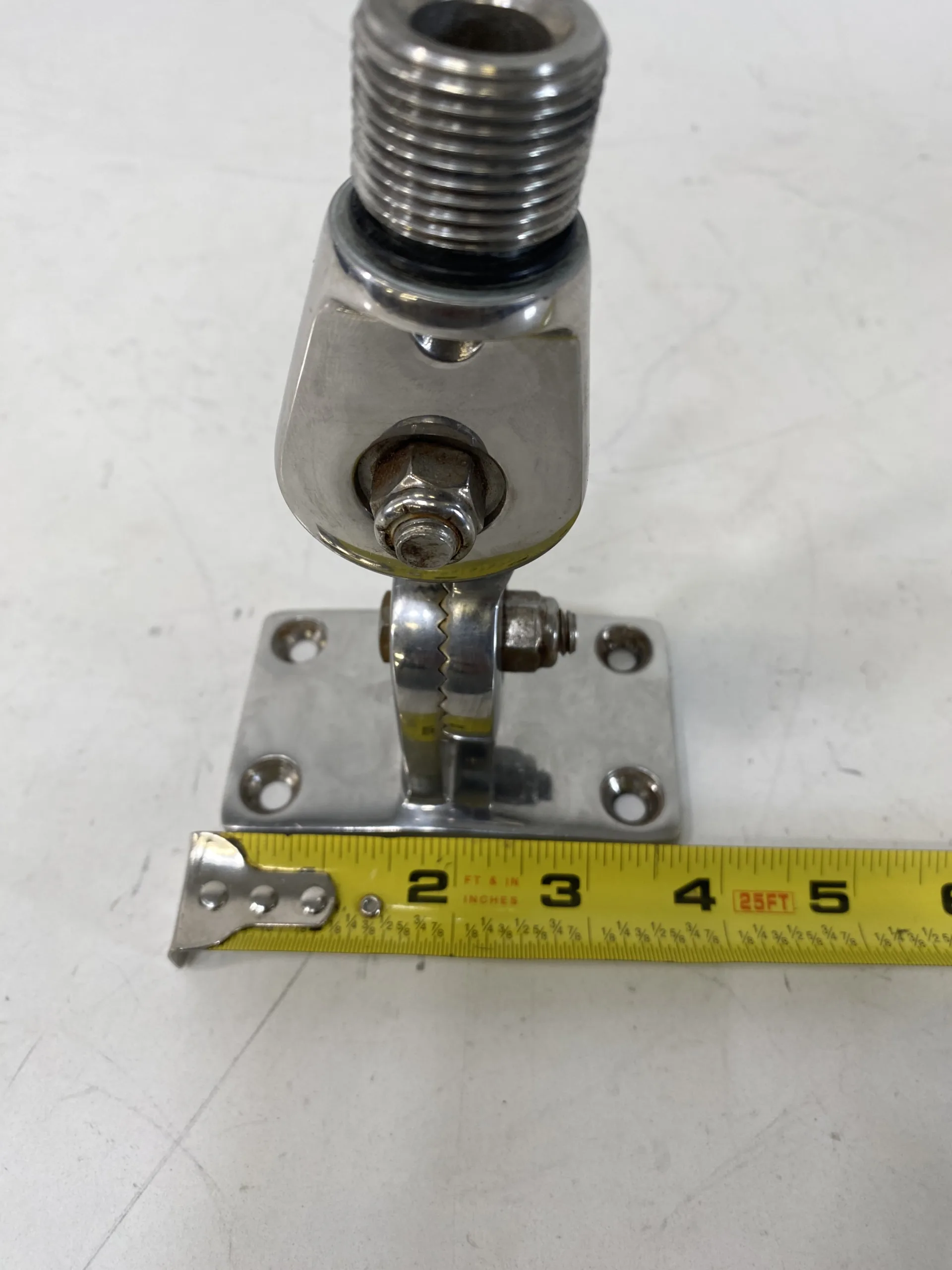 Shakespeare 4187 Stainless Steel Antenna Ratchet Mount Threaded Quick ...