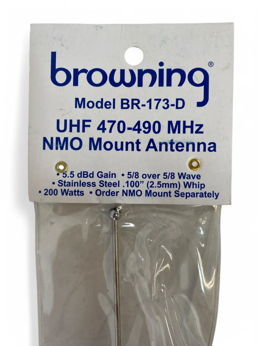 Browning BR-173-D 33" Tunable UHF NMO Mount Antenna (470-490 MHz) - 5 ...