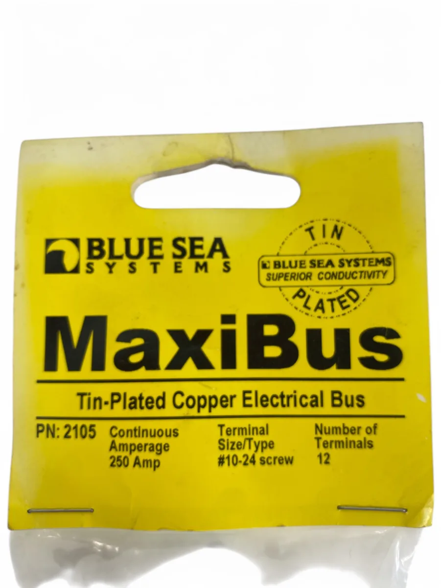 Blue Sea Systems 2105 MaxiBus 12 Terminal BusBar - 250 Amps **New ...