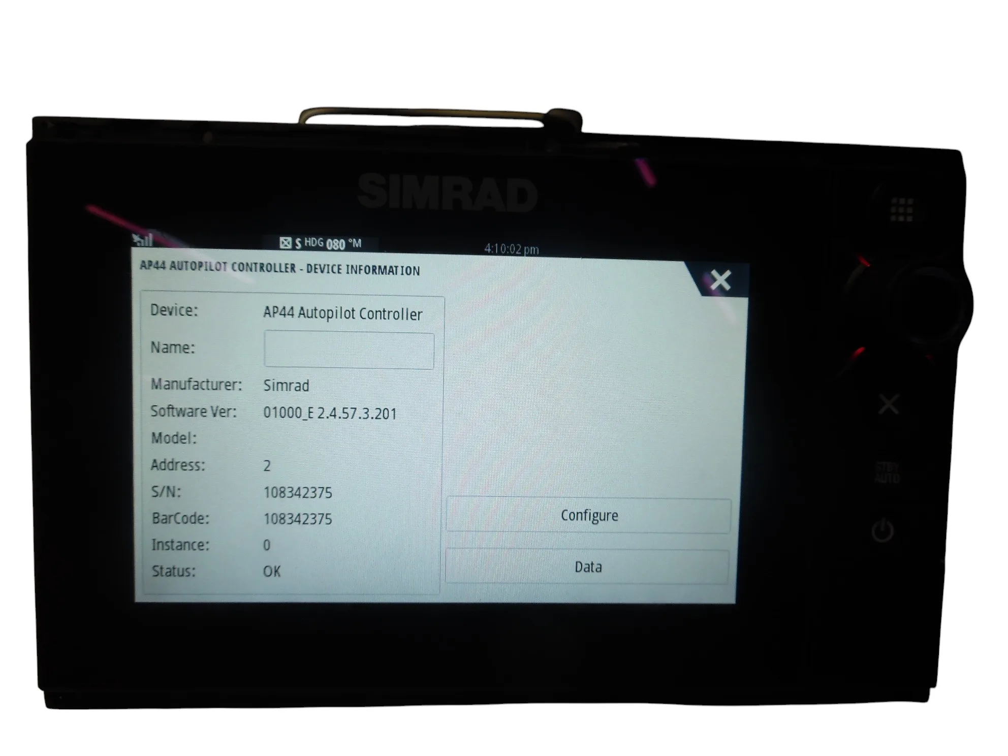 Simrad NAC-3 AUTOPILOT SYSTEM AP44 NAC-3 Precision-9 Fully Tested ...