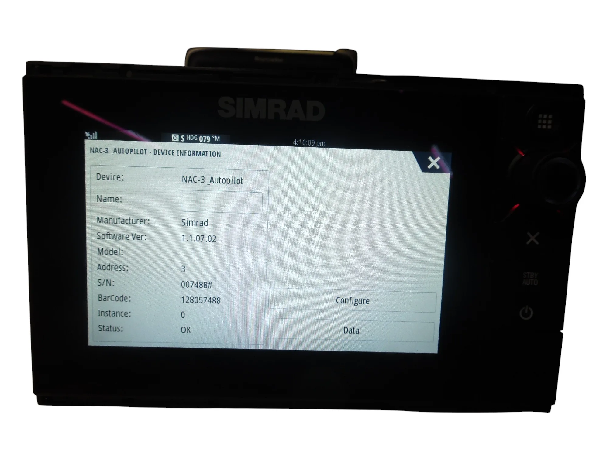 Simrad NAC-3 AUTOPILOT SYSTEM AP44 NAC-3 Precision-9 Fully Tested ...
