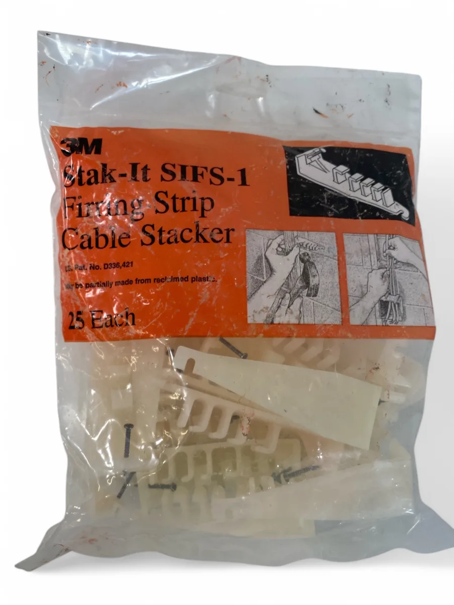 3M Stak-It SIFS-1 Firring Strip Cable Stacker **Bag of 25** - Max ...