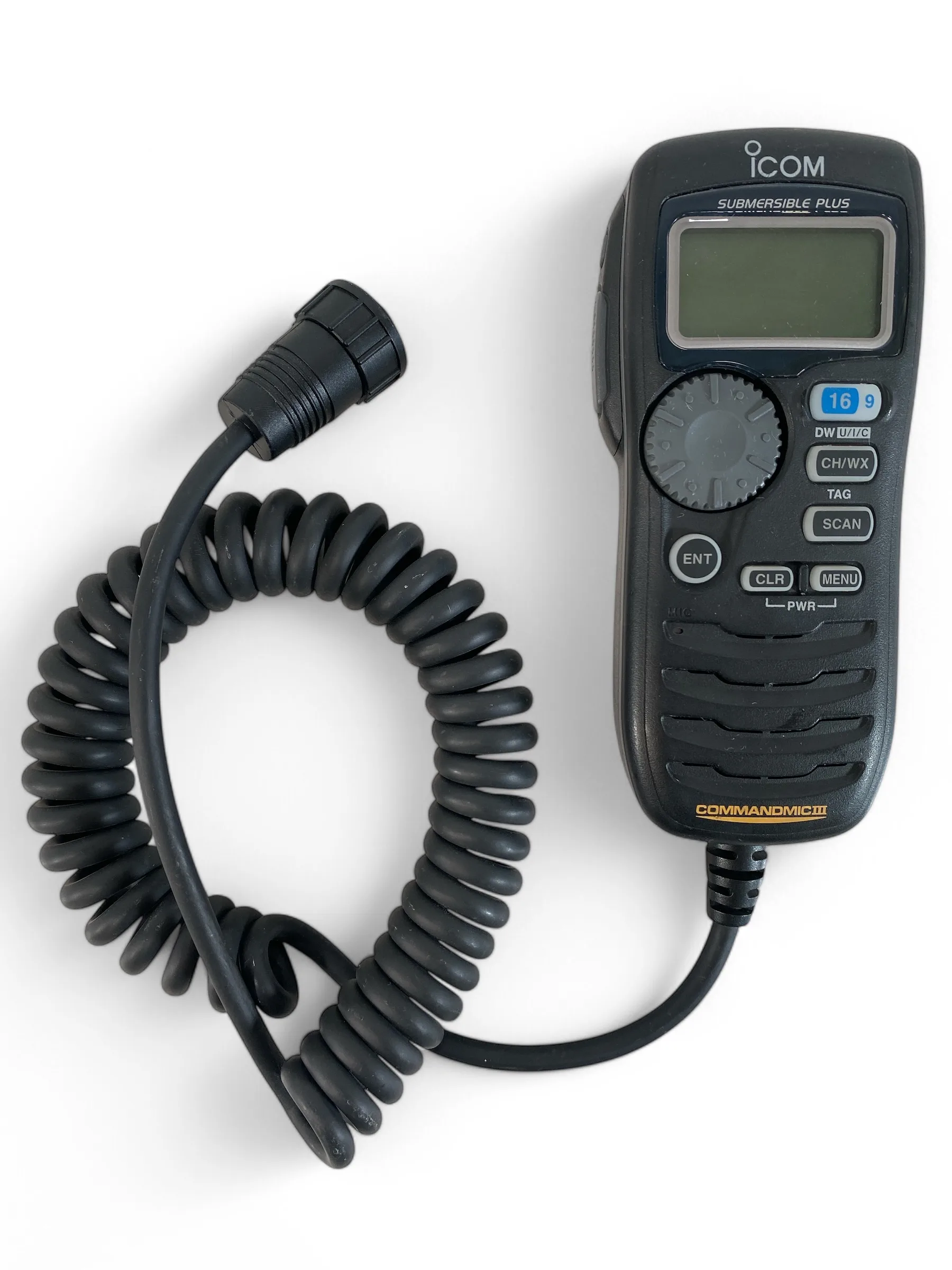 Icom Handset HM-162B CommandMic III For M604, M504 VHFs - Tested ...