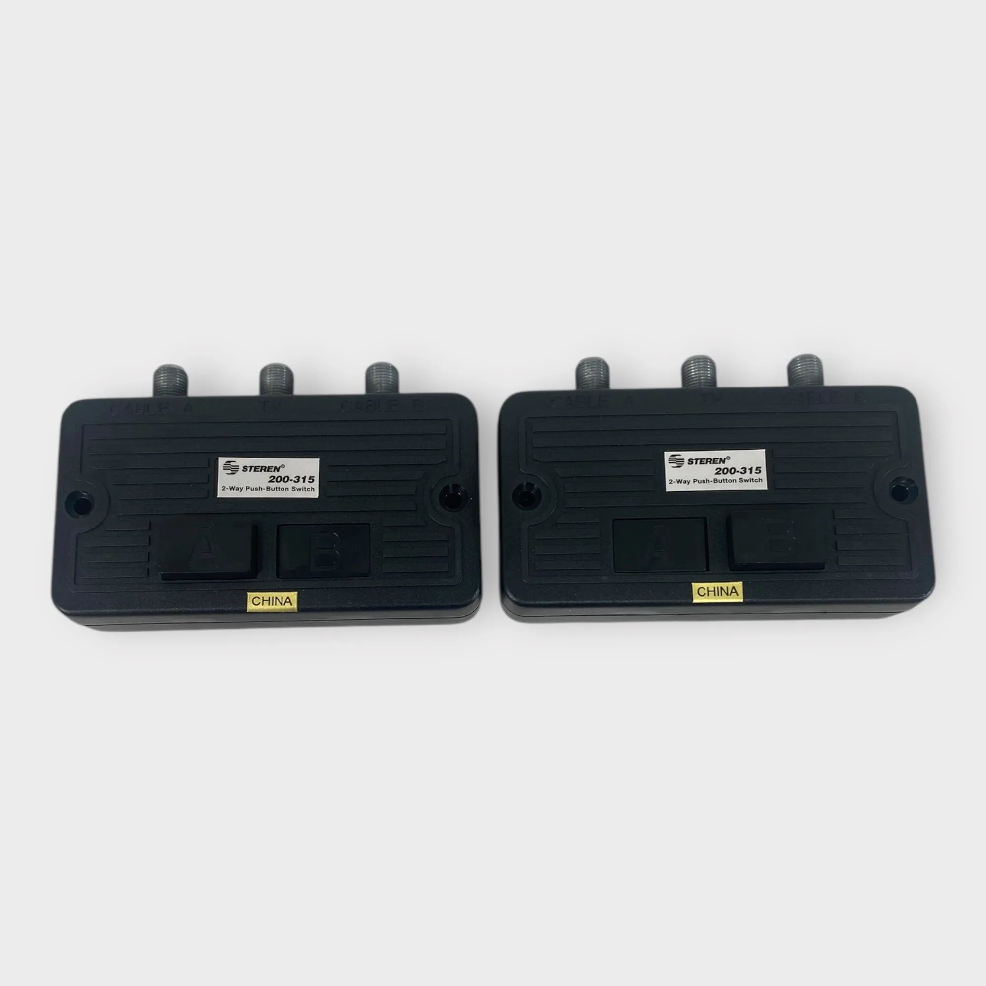Steren 200-315 2-Way Coaxial A/B Switch Push Button TV Cable Switch ...