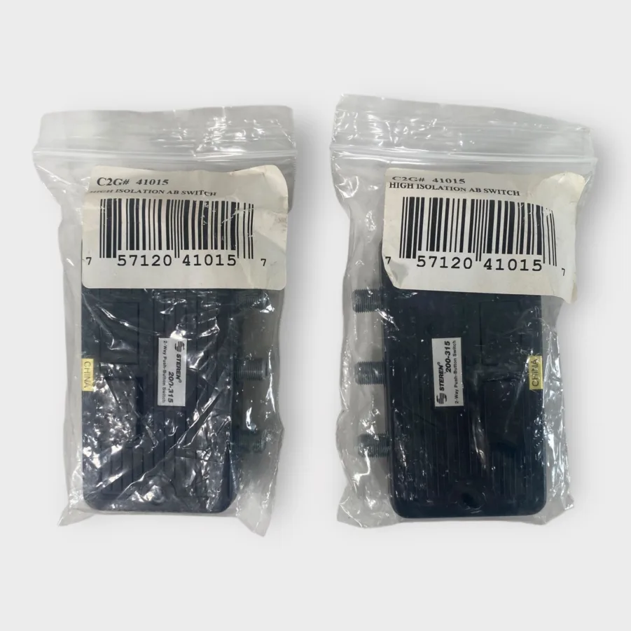 Steren 200-315 2-Way Coaxial A/B Switch Push Button TV Cable Switch ...