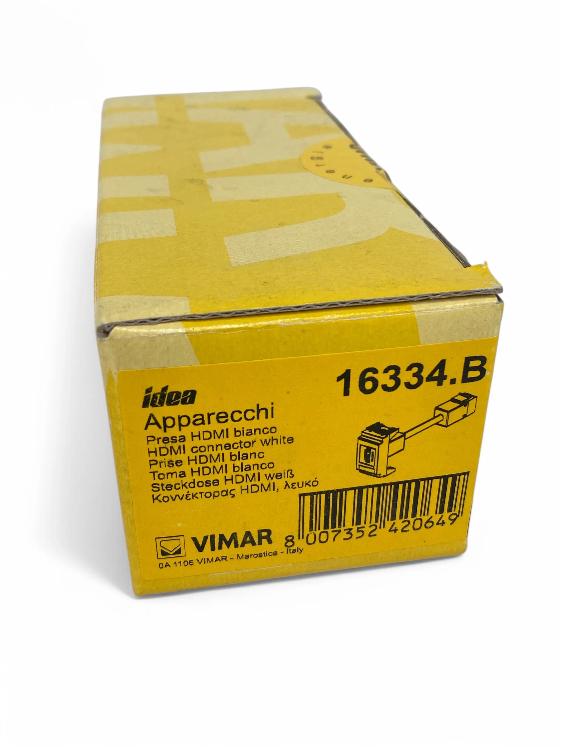 Vimar Idea 16334.B Socket Outlet W/ HDMI 2.1b Connector - White **New ...