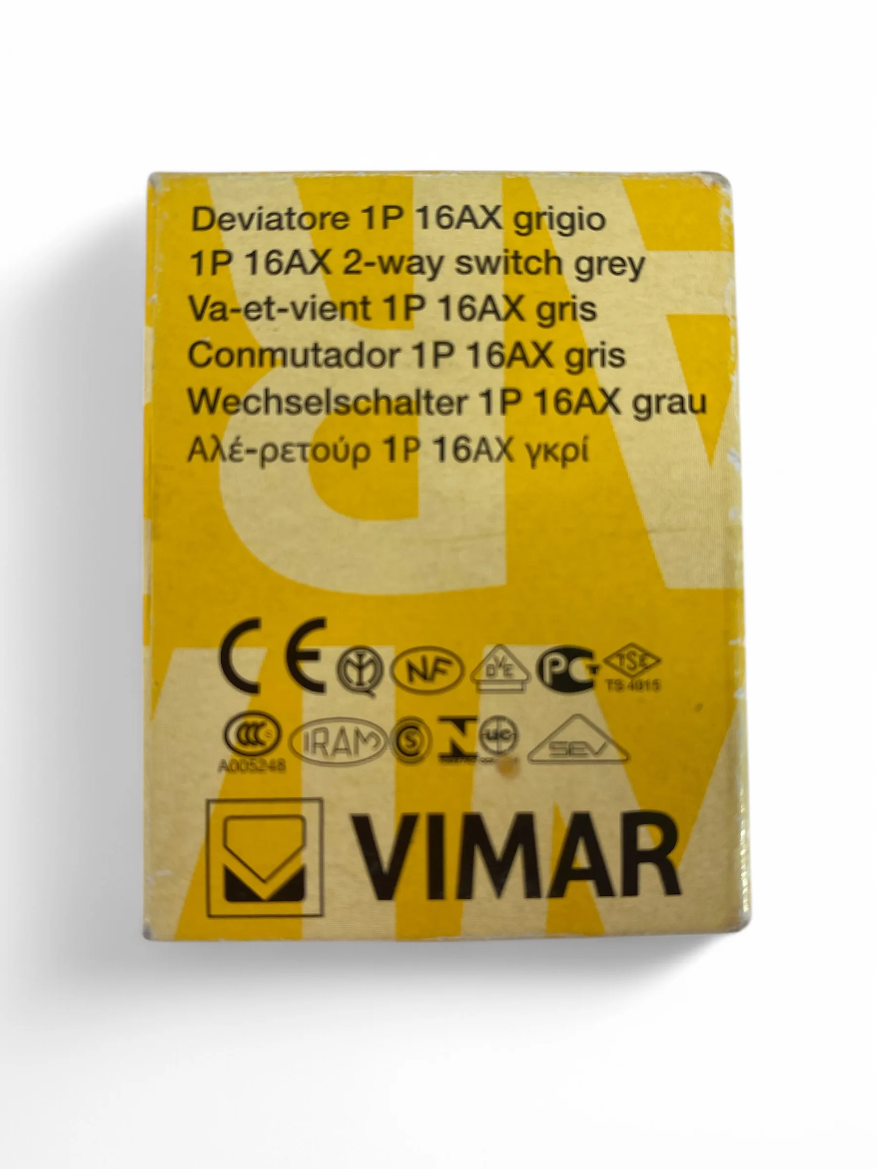 Vimar Idea 16005 1P 16AX Two-Way Rocker Switch - Grey **New** - Max Marine Electronics